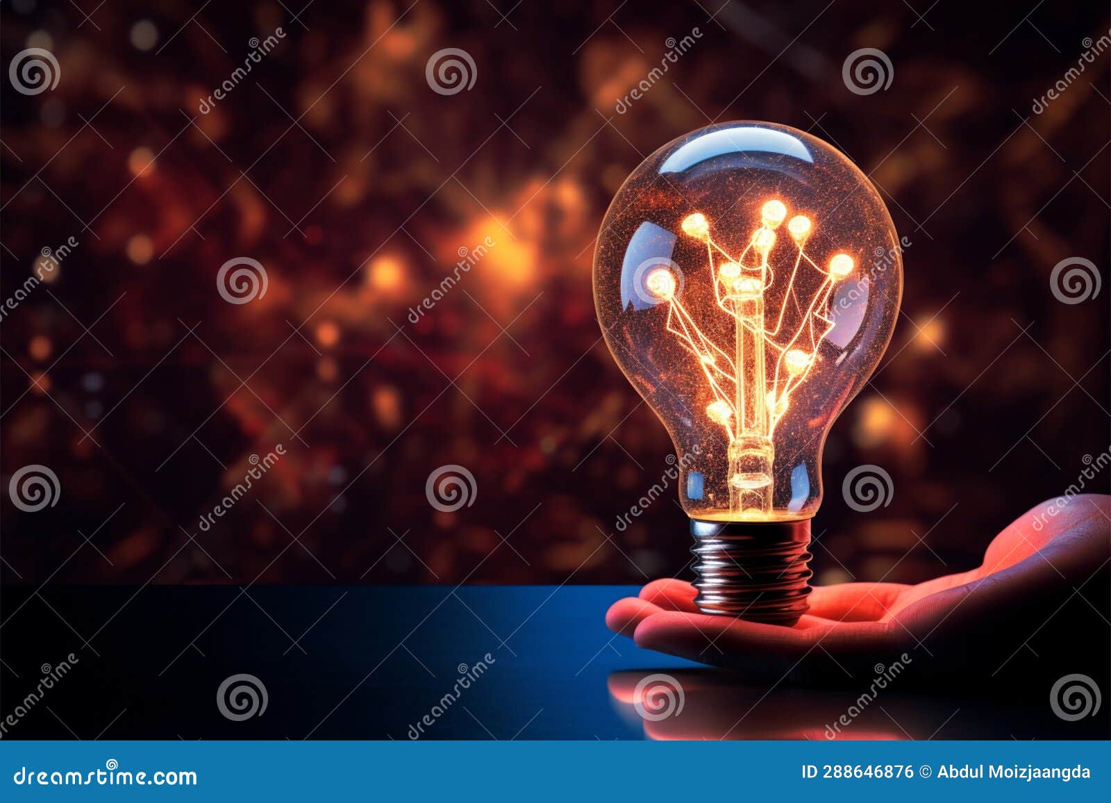 Strategic Thinking, a Creative Light Bulb with Network Icons ...
