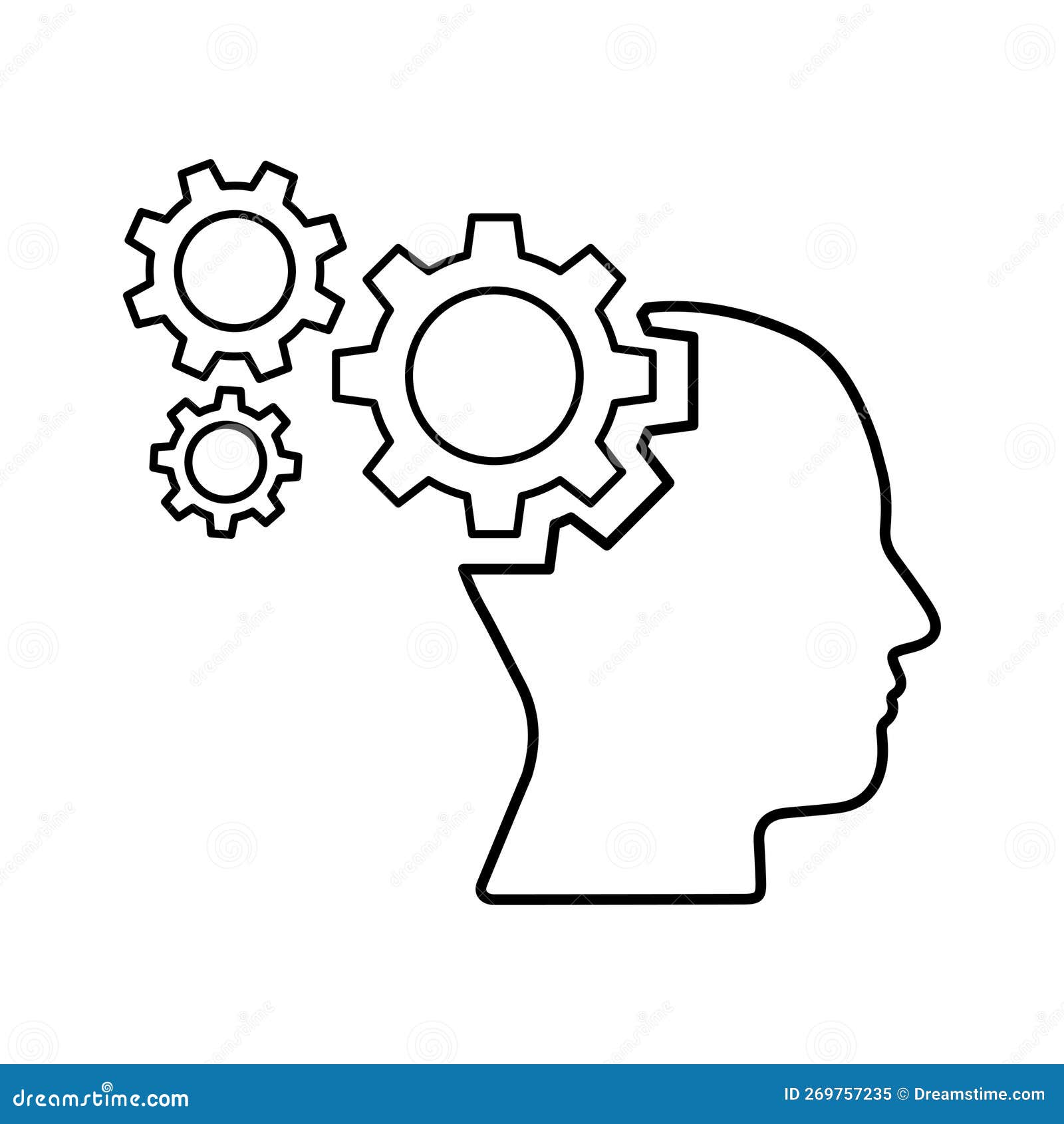 Strategic Thinking Icon. Outline Symbol Stock Illustration ...