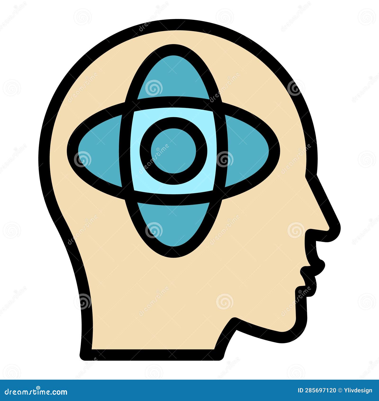 Strategic Thinking Icon Vector Flat Stock Vector - Illustration of mbti ...