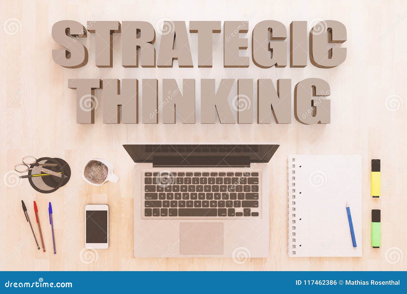 Strategic Thinking stock illustration. Illustration of human - 117462386