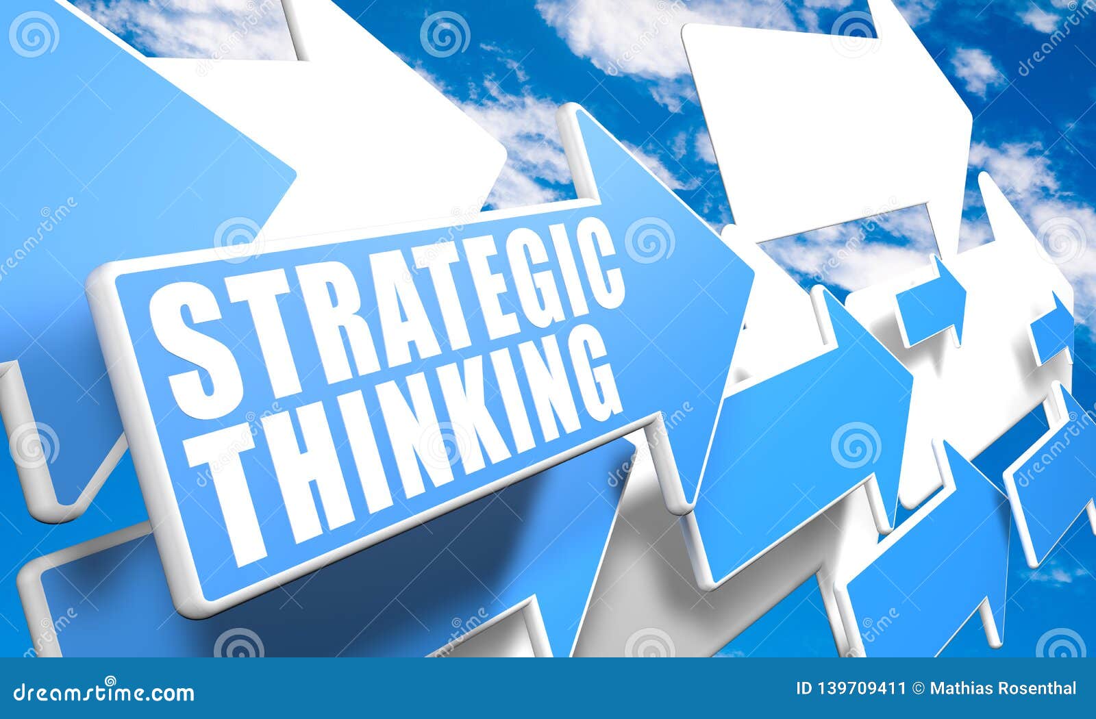 Strategic Thinking stock illustration. Illustration of business - 139709411