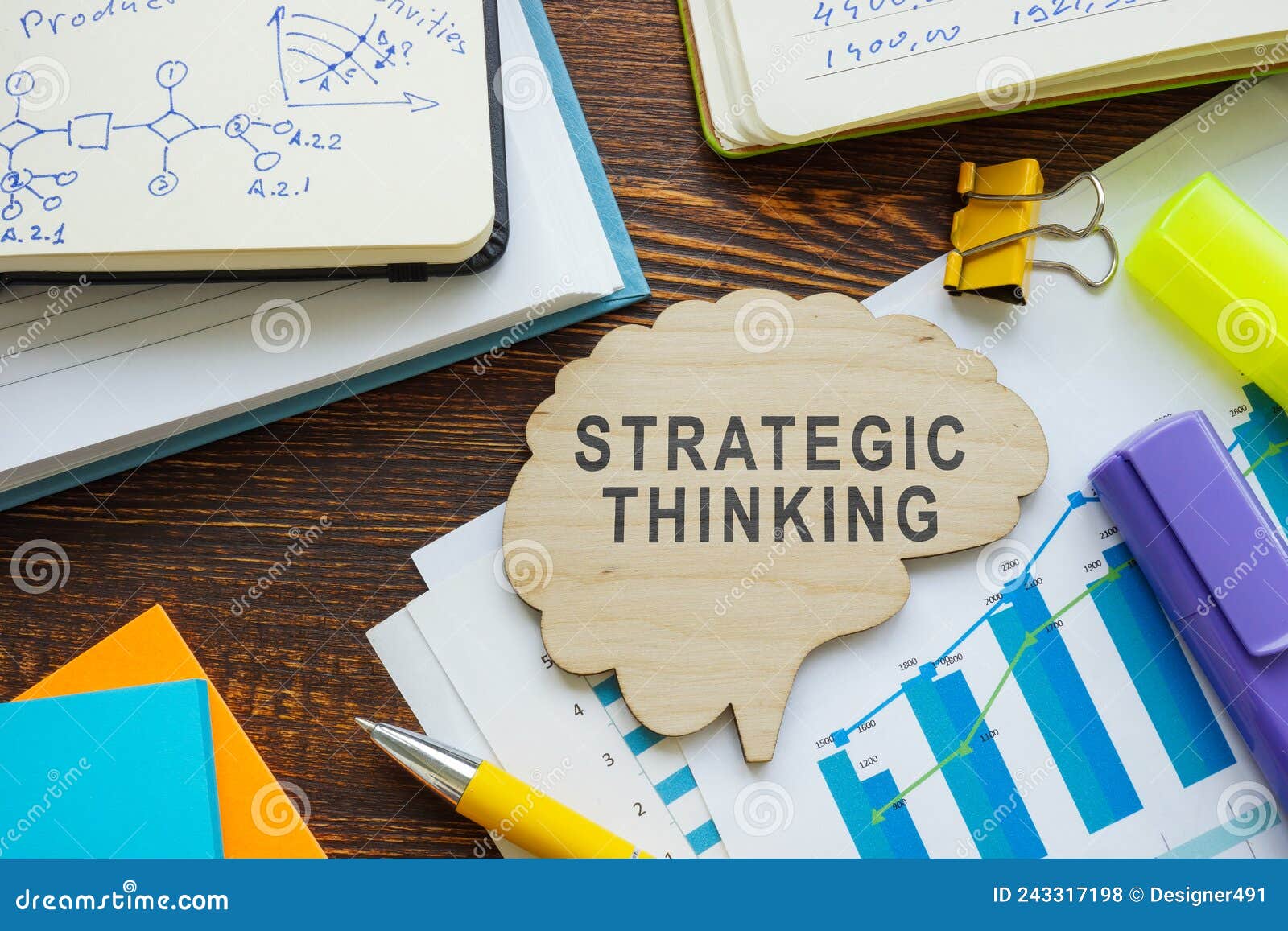 Strategic Thinking And Risk By Business People Pulls Wooden Blocks From ...