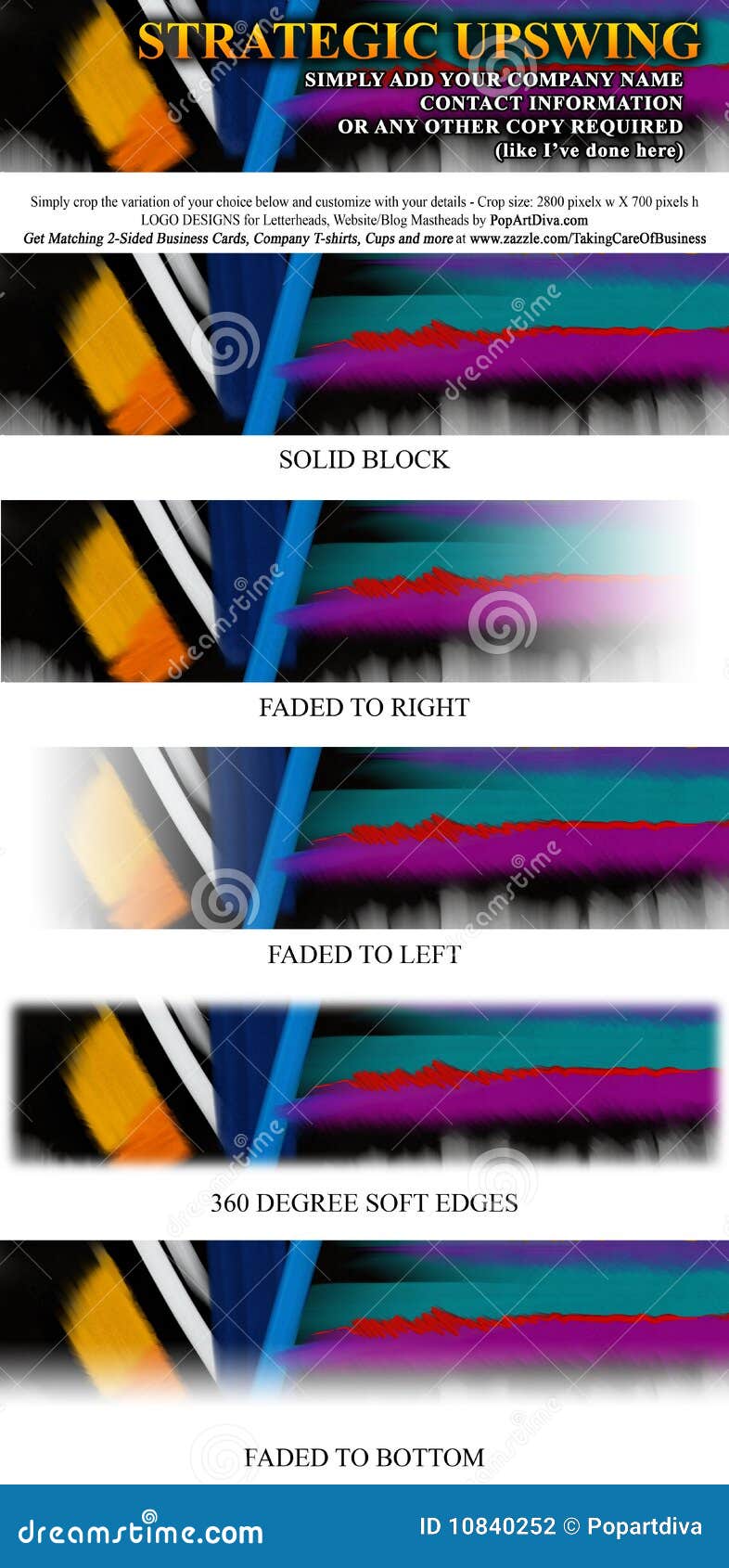 Strategic Upswing Logo Masthead Banner Stock Illustration ...