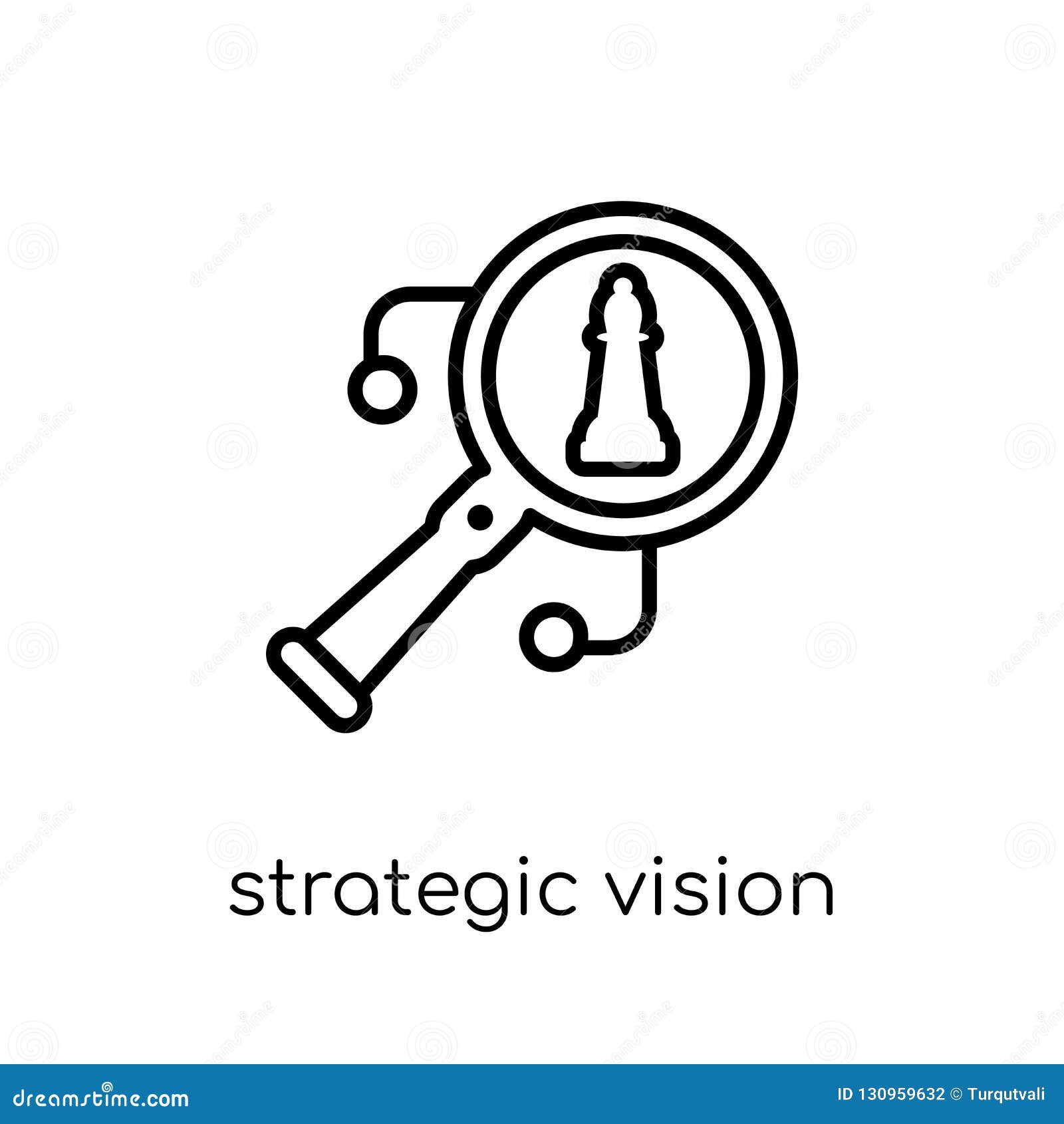 Strategic Vision Icon from Strategy 50 Collection. Stock Vector ...