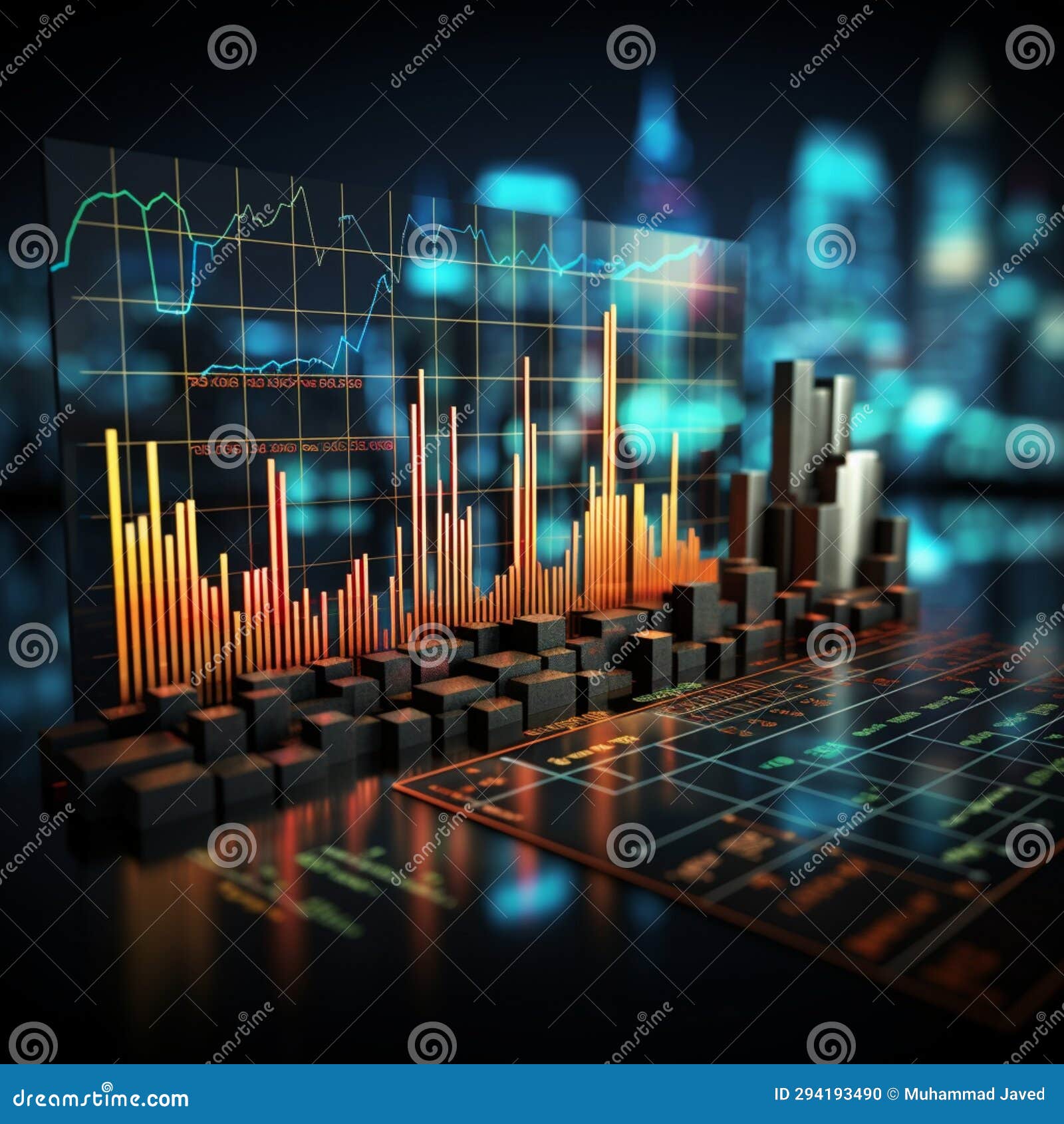 Strategic Visualization Business and Stock Graphs Decode Financial ...
