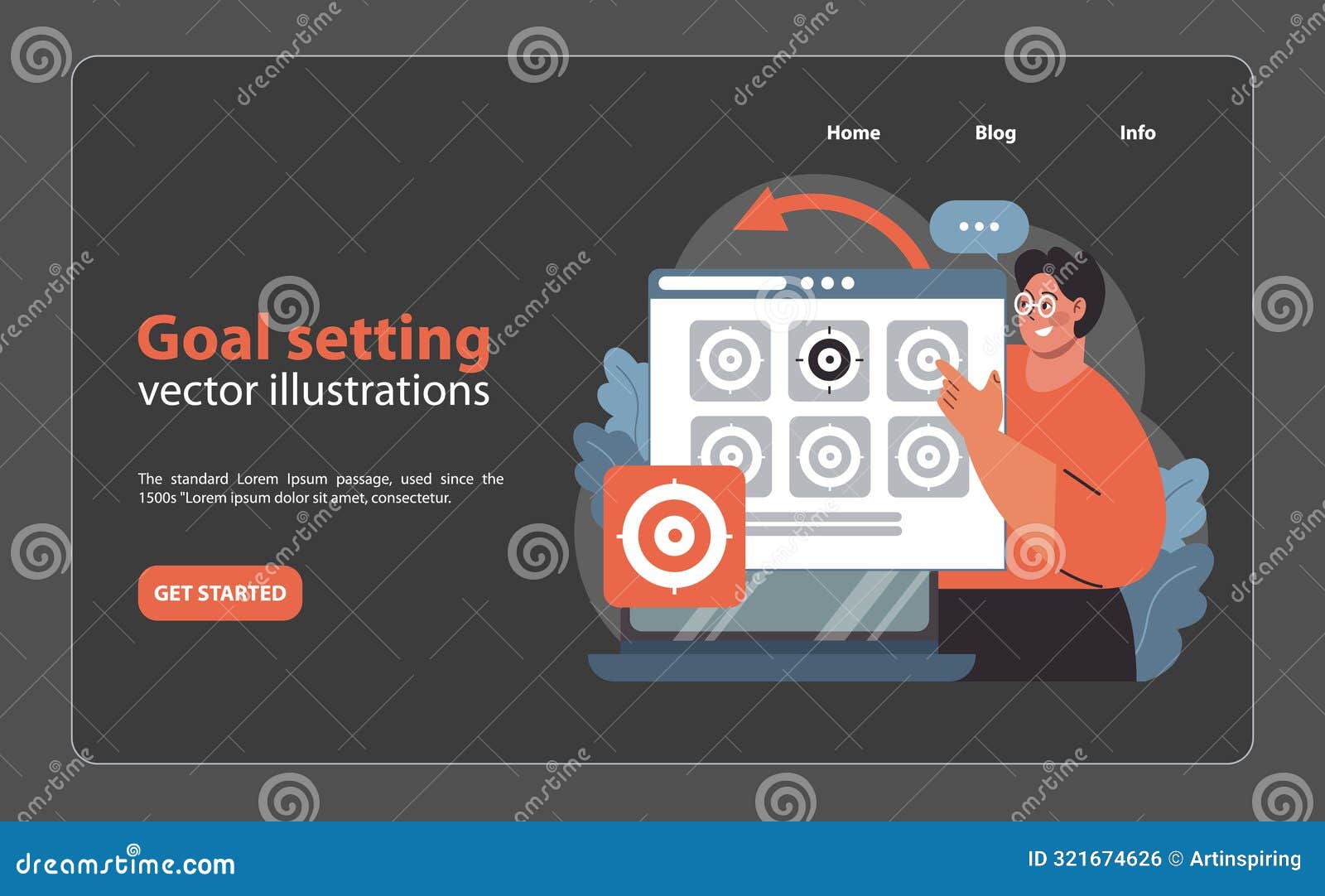 Strategically Planning Goal Setting on Stock Vector - Illustration of ...