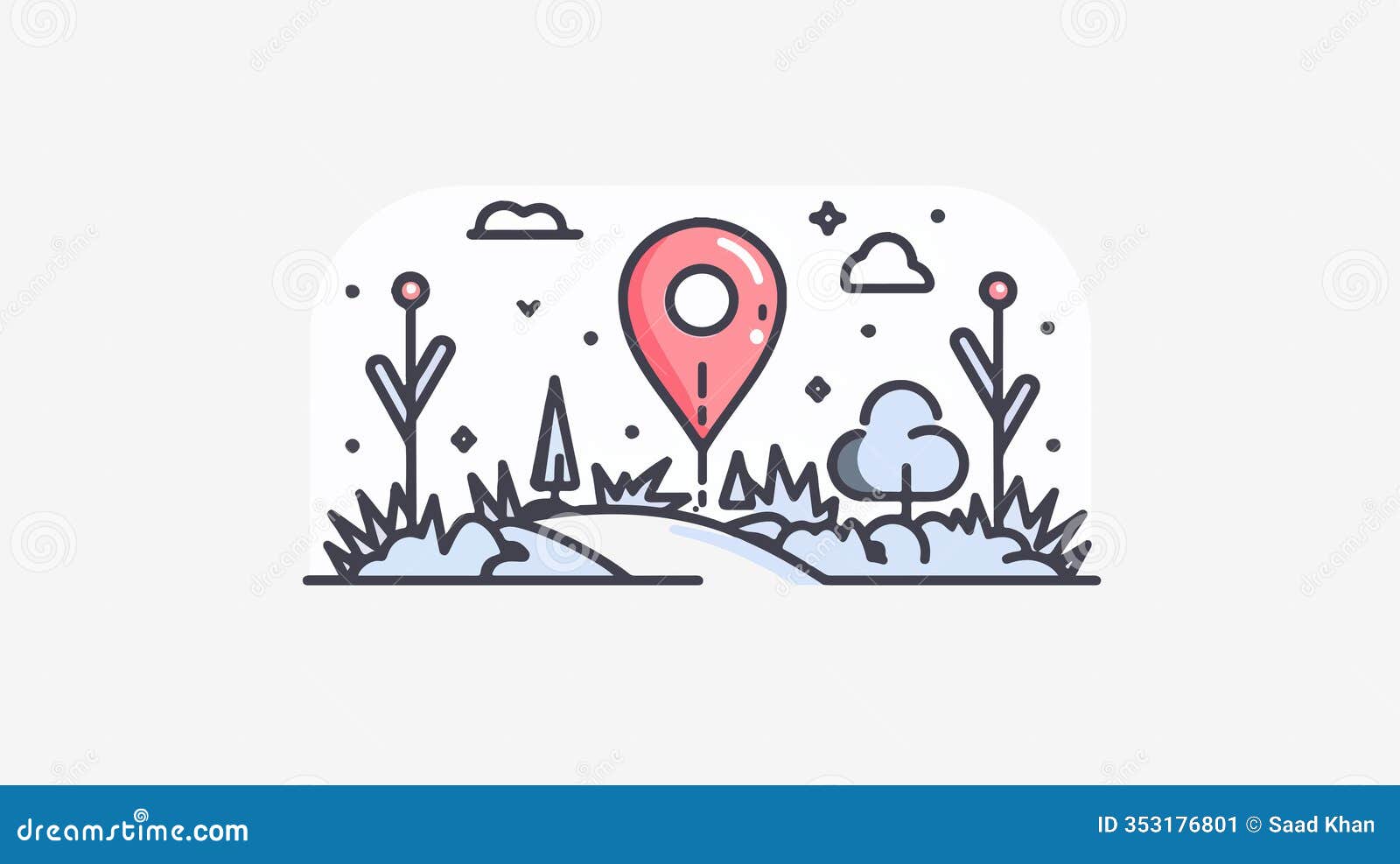 Strategically Positioned Location Pin Icon for Action Plan Stock Vector ...