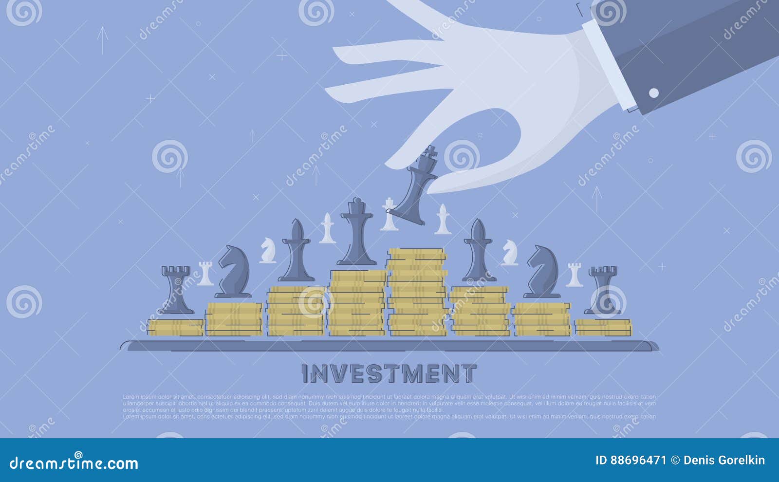 Strategie van investering vector illustratie. Illustration of financiën ...