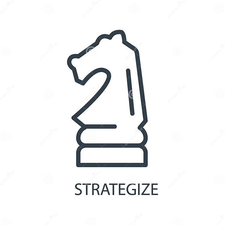 Strategize. Vector Illustration Decorative Design Stock Illustration ...