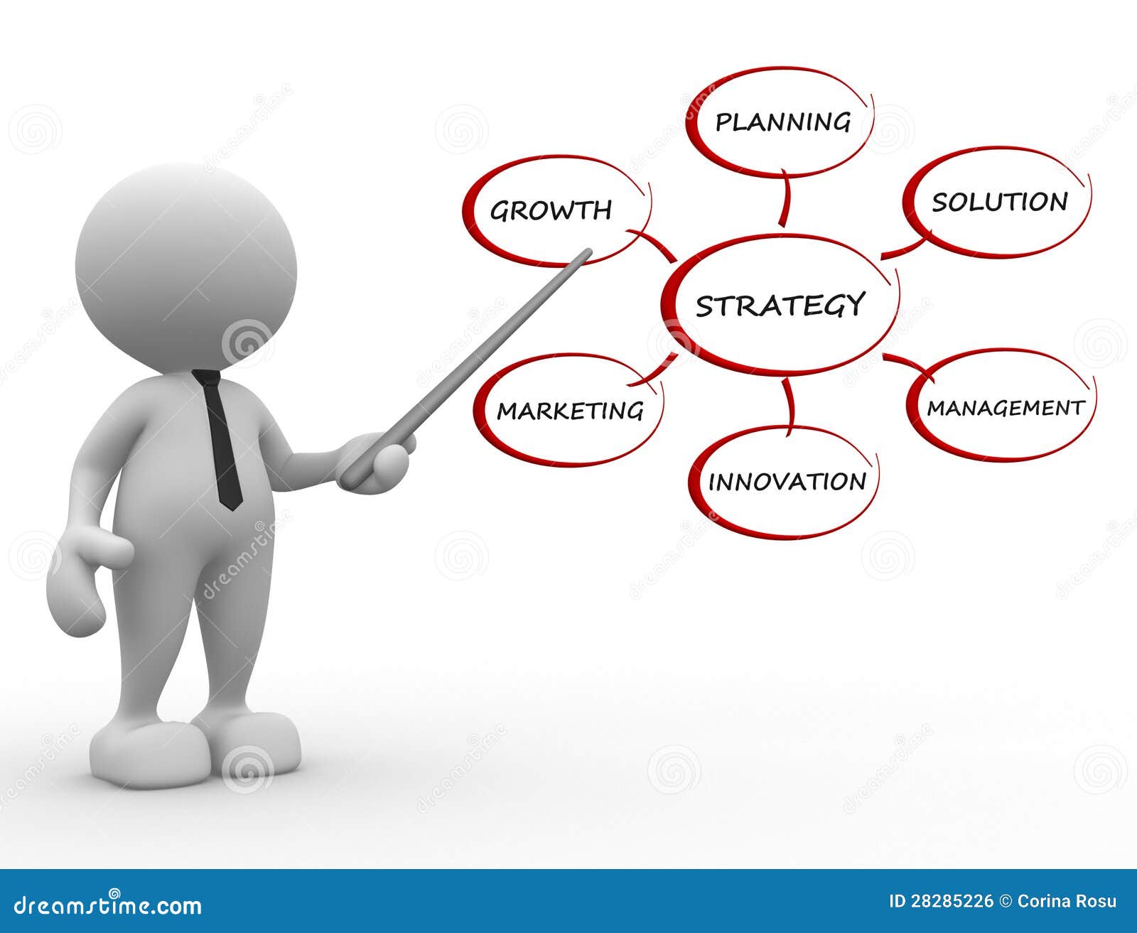 Strategy stock illustration. Illustration of person, cooperation - 28285226