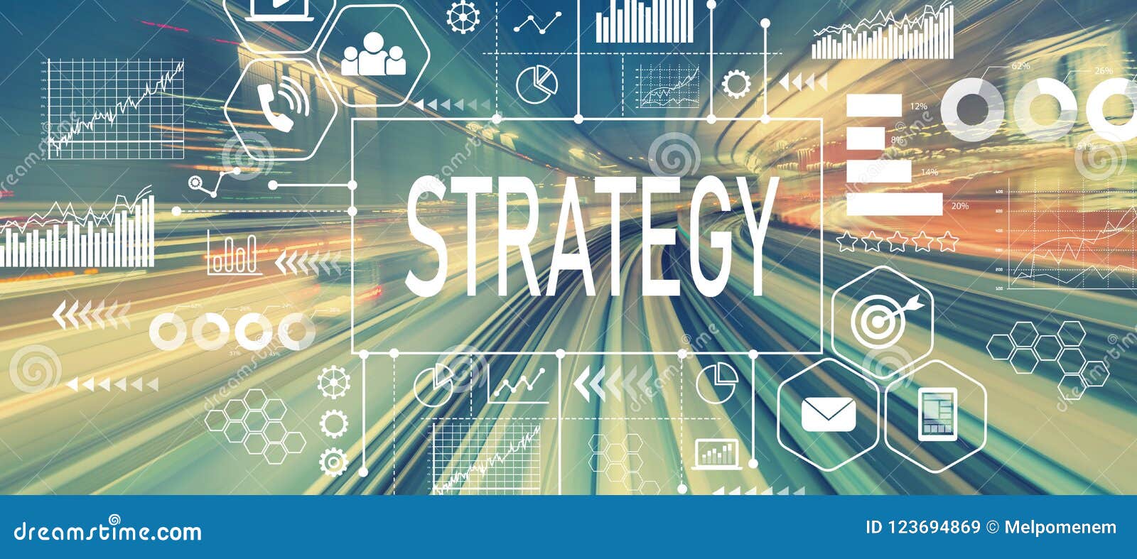 Strategy with Abstract High Speed Technology Stock Illustration ...