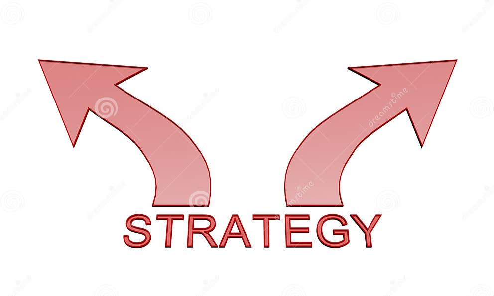 Strategy arrow icon stock illustration. Illustration of strategy - 10718411