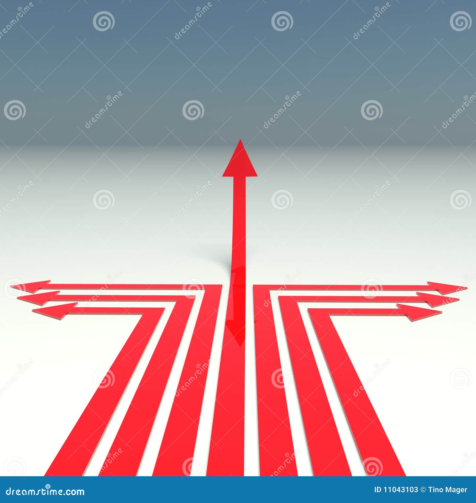 Strategy Arrow Right Direction Stock Illustration - Illustration of ...