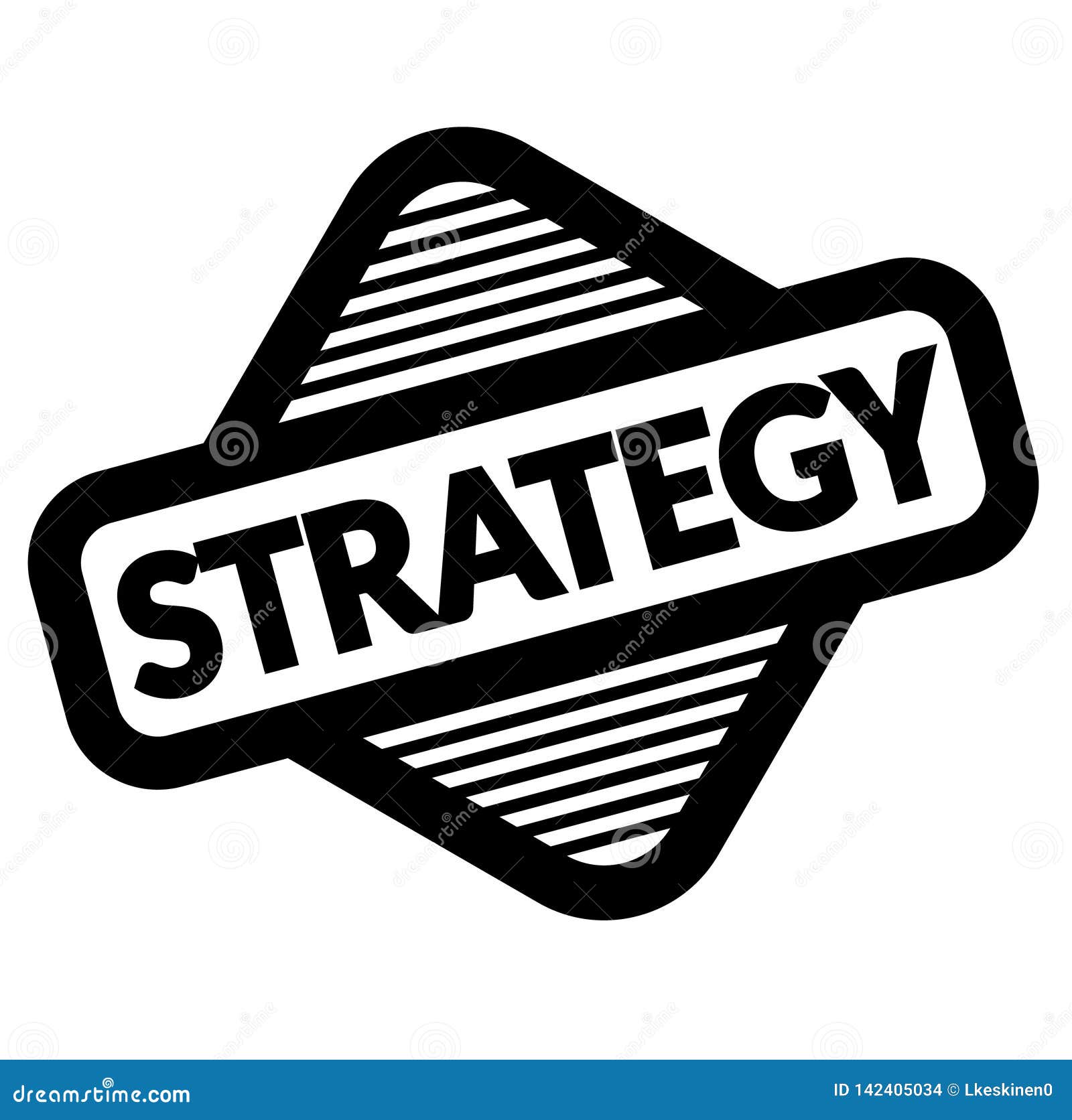 Strategy black stamp stock vector. Illustration of advertising - 142405034