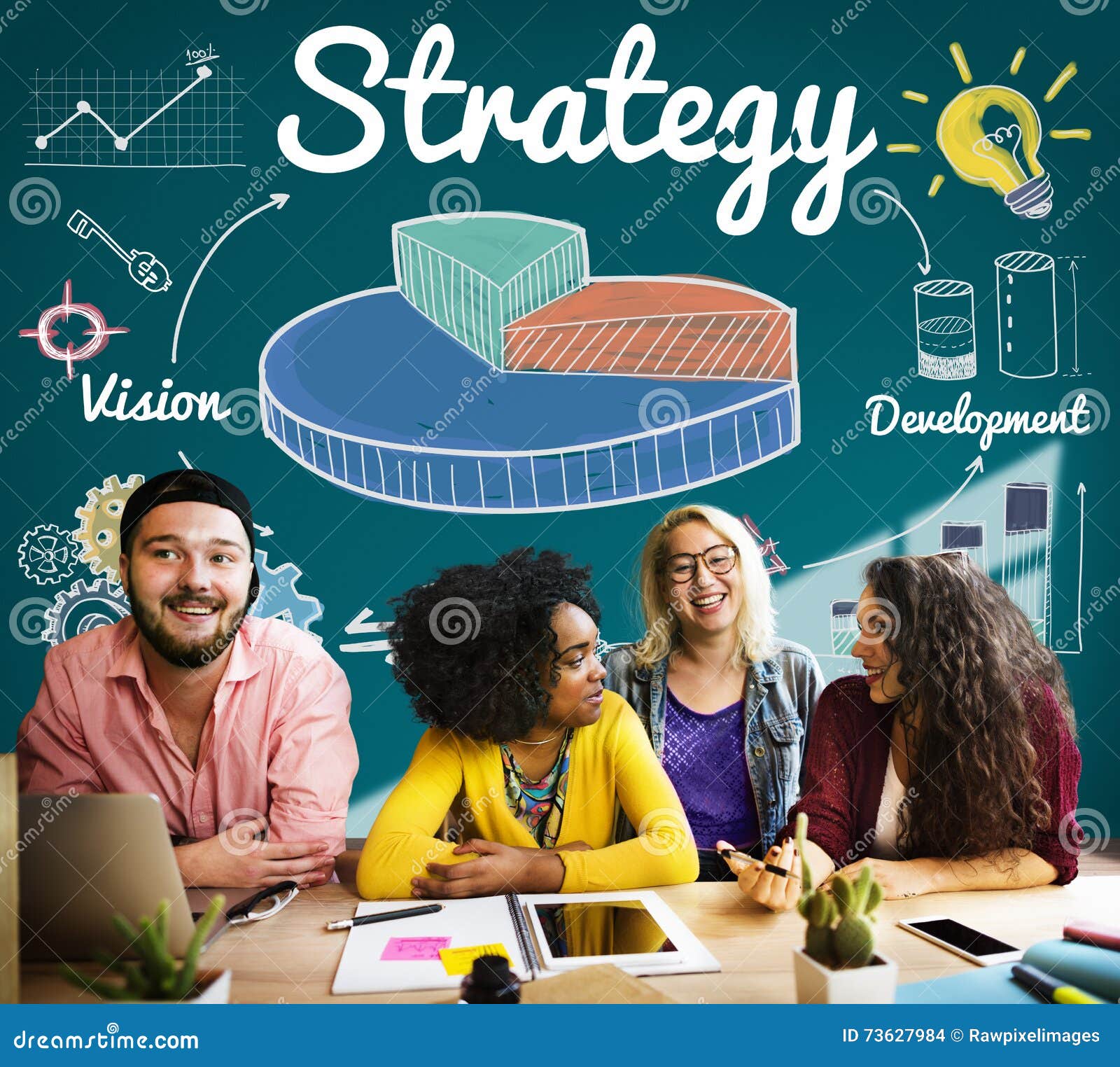 Strategy Business Chart Vision Development Concept Stock Photo - Image ...