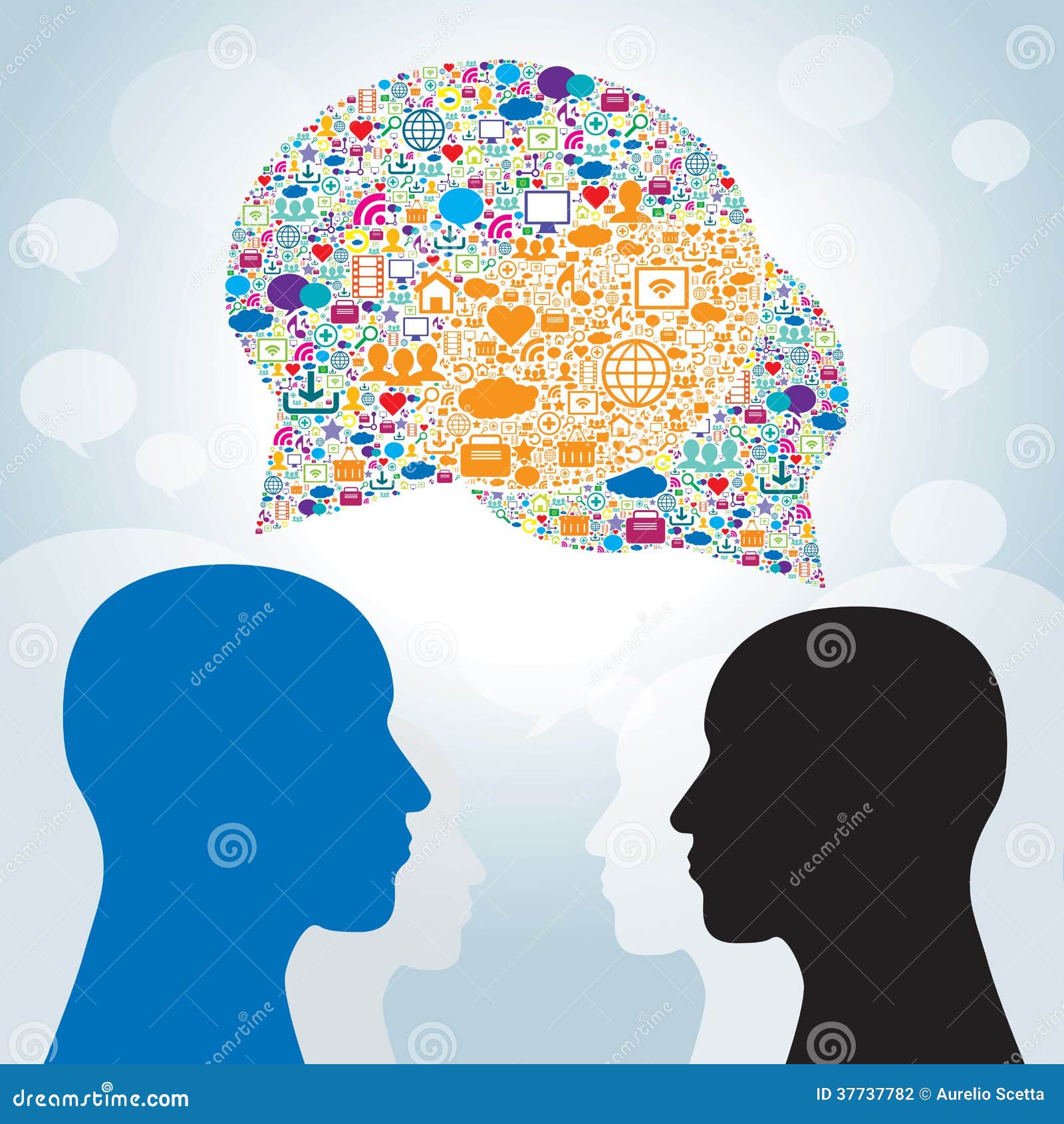 Strategy Business Communication Stock Vector - Illustration of ...