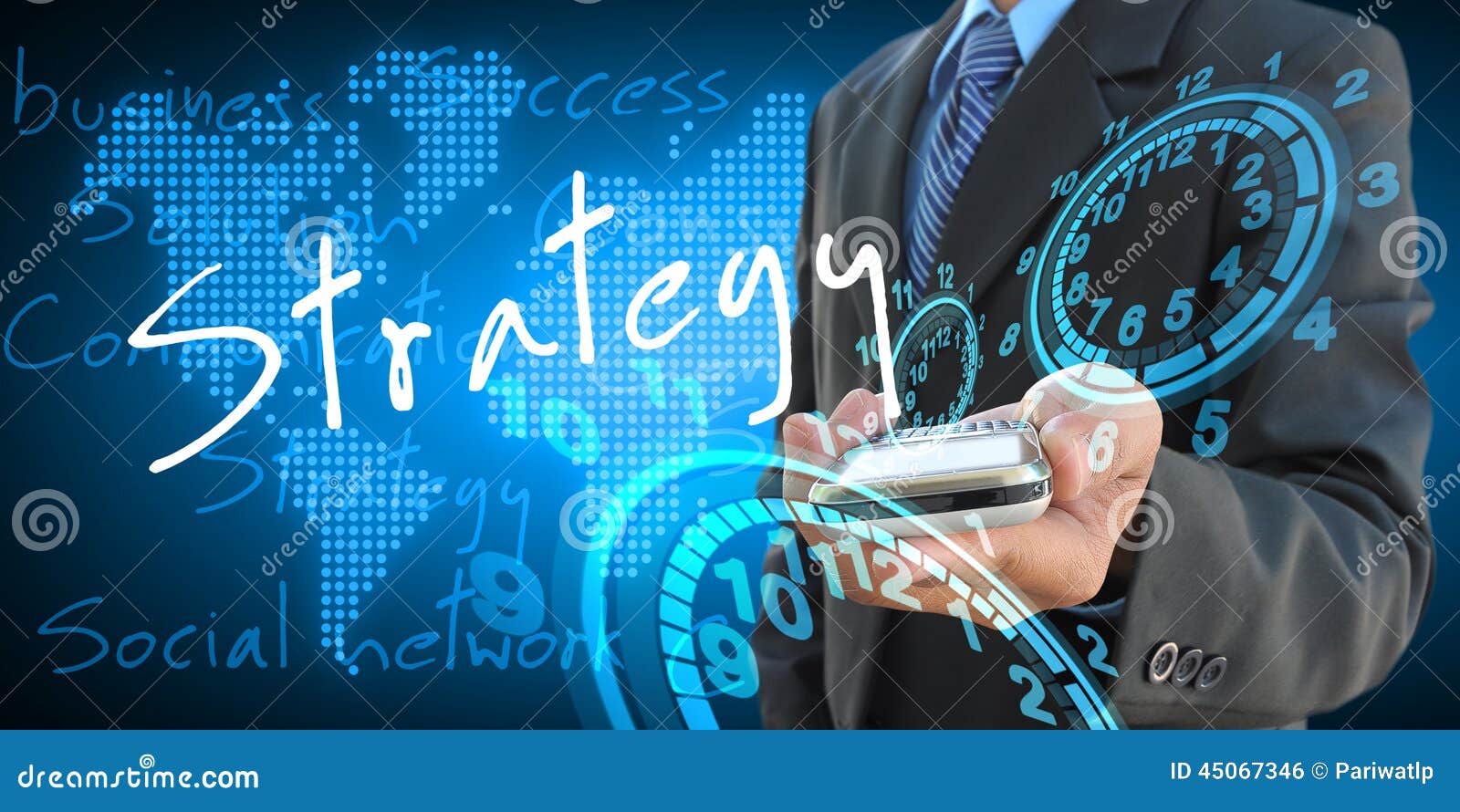 Strategy stock photo. Image of electronic, finger, advanced - 45067346