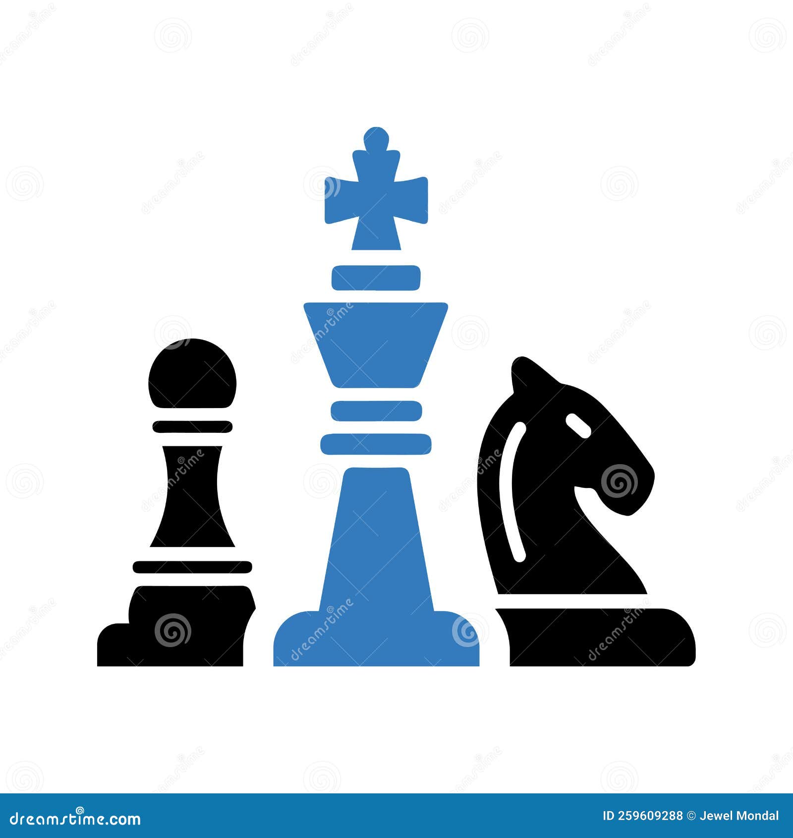 Strategy, Chess, Game Icon. Editable Vector Graphics Stock Illustration ...