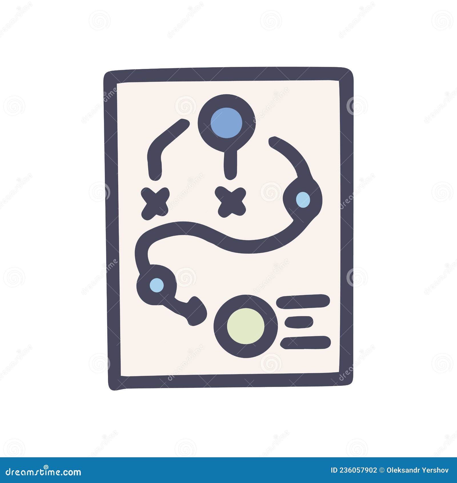 Strategy Choice Color Vector Doodle Simple Icon Stock Vector ...