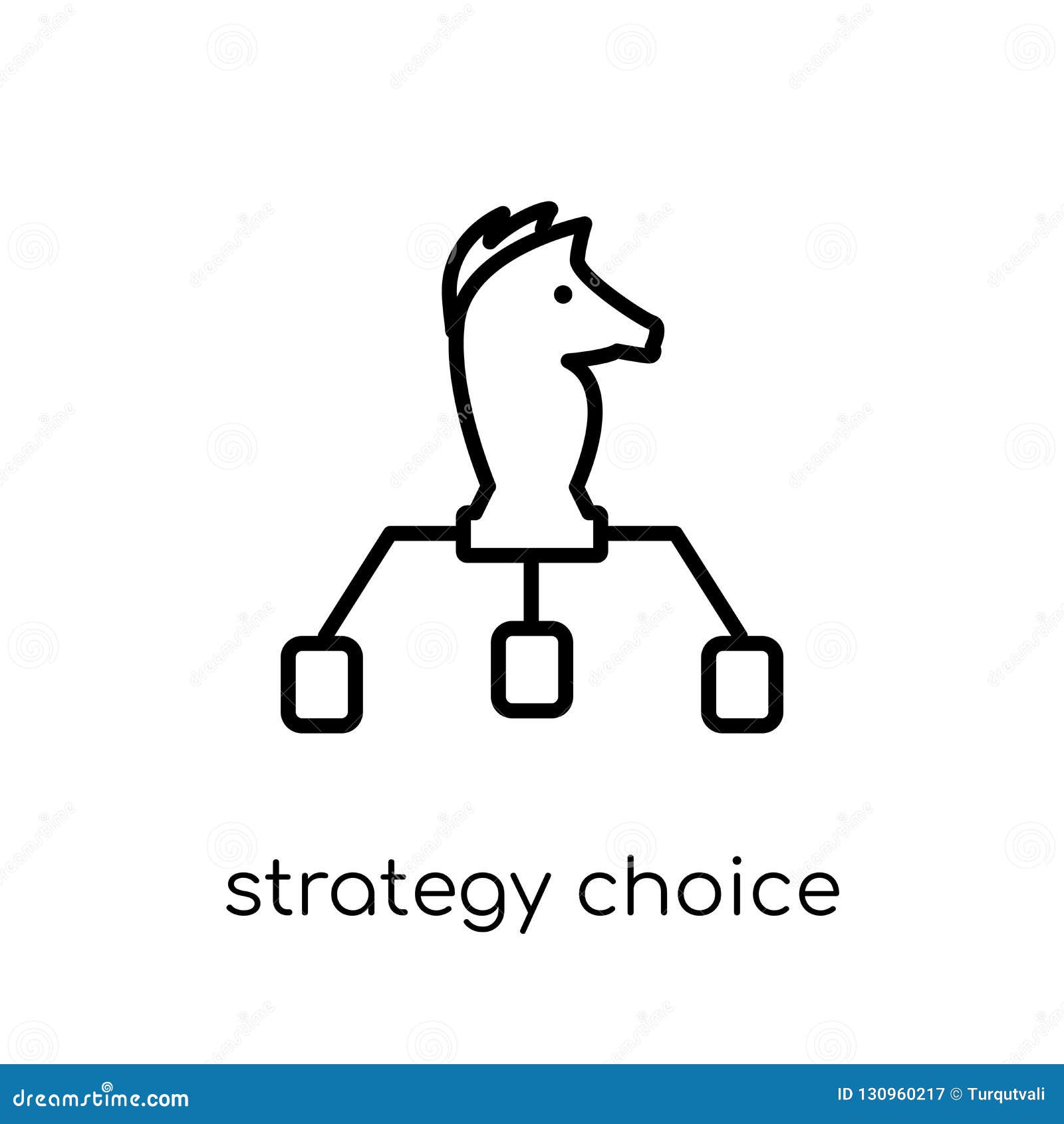 Strategy Choice Icon from Strategy 50 Collection. Stock Vector ...