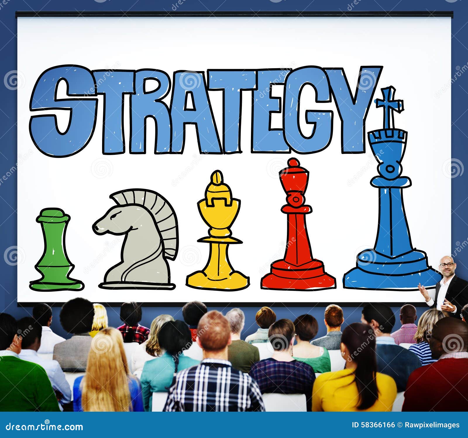 Strategy Collaboration Success Goals Growth Connection Concept Stock ...