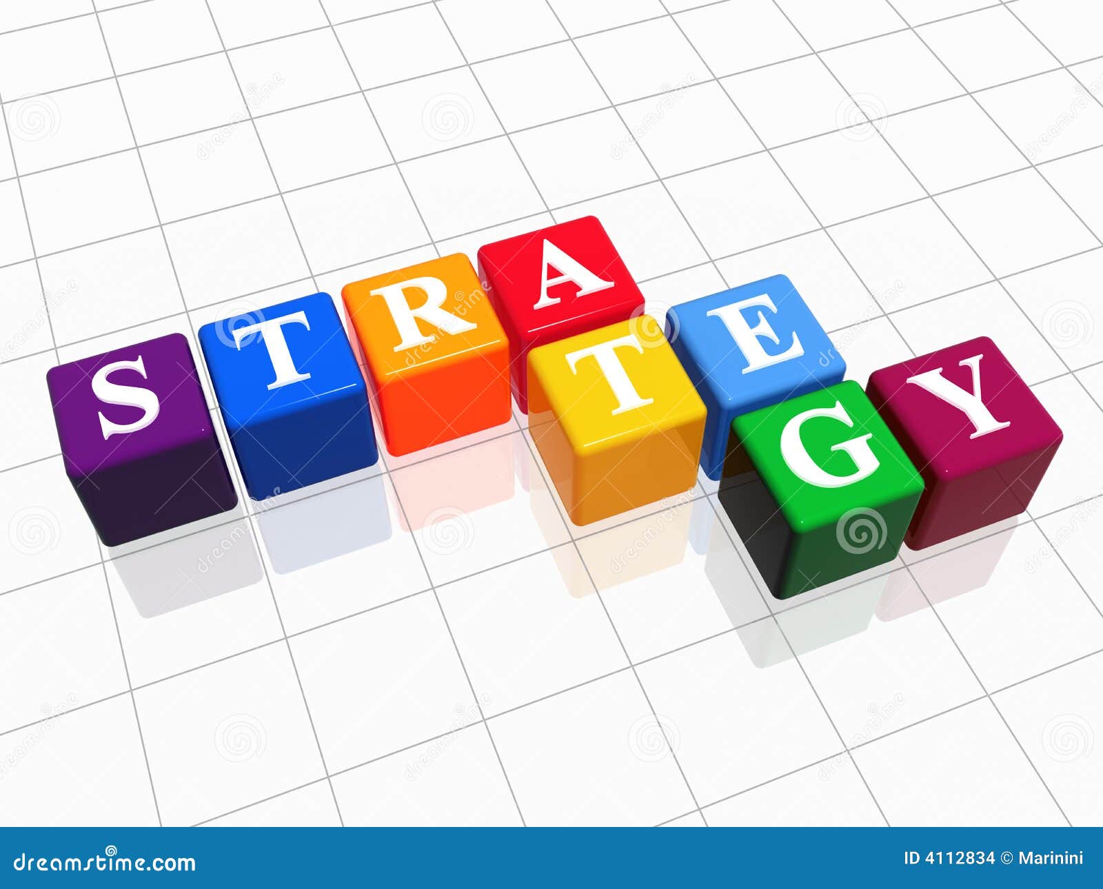 Strategy in colour stock illustration. Illustration of idea - 4112834
