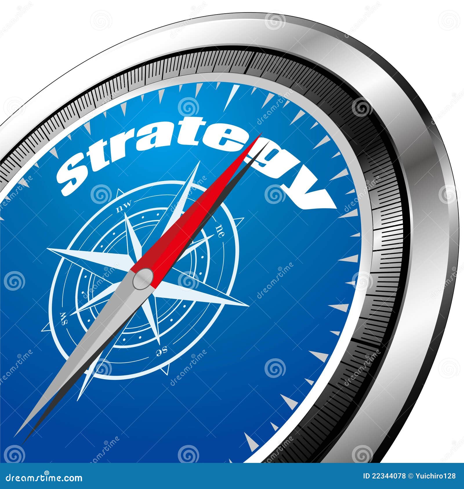 Strategy Compass Stock Illustration Illustration Of Ideas 22344078