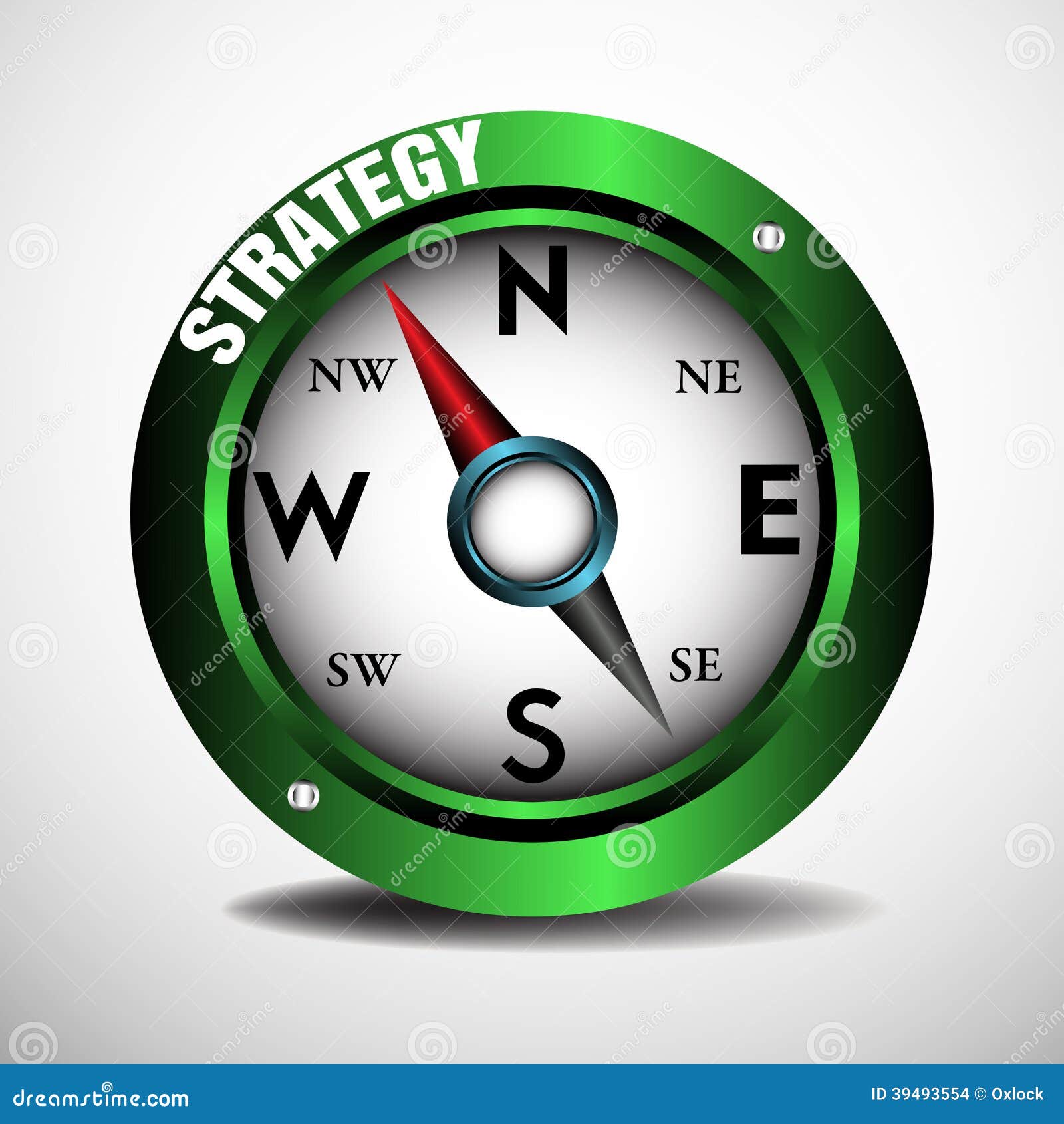 Strategy compass stock vector. Illustration of increase - 39493554