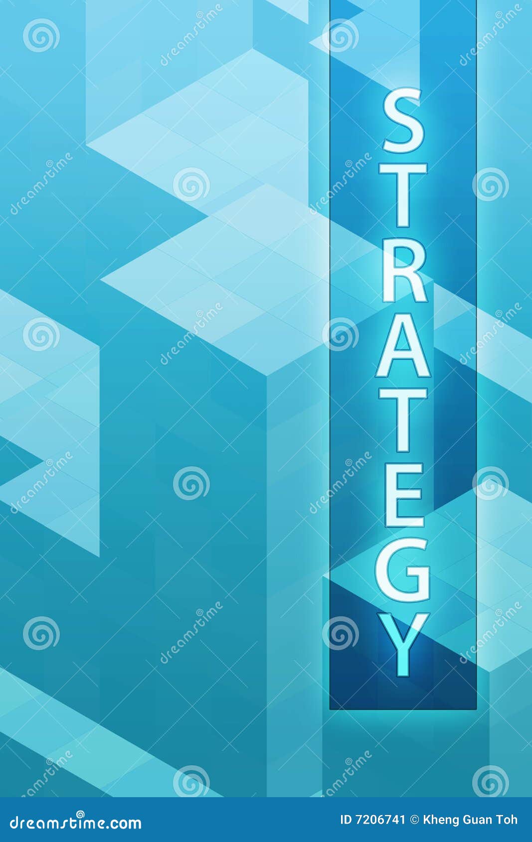 Strategy concept art stock illustration. Illustration of commerce - 7206741