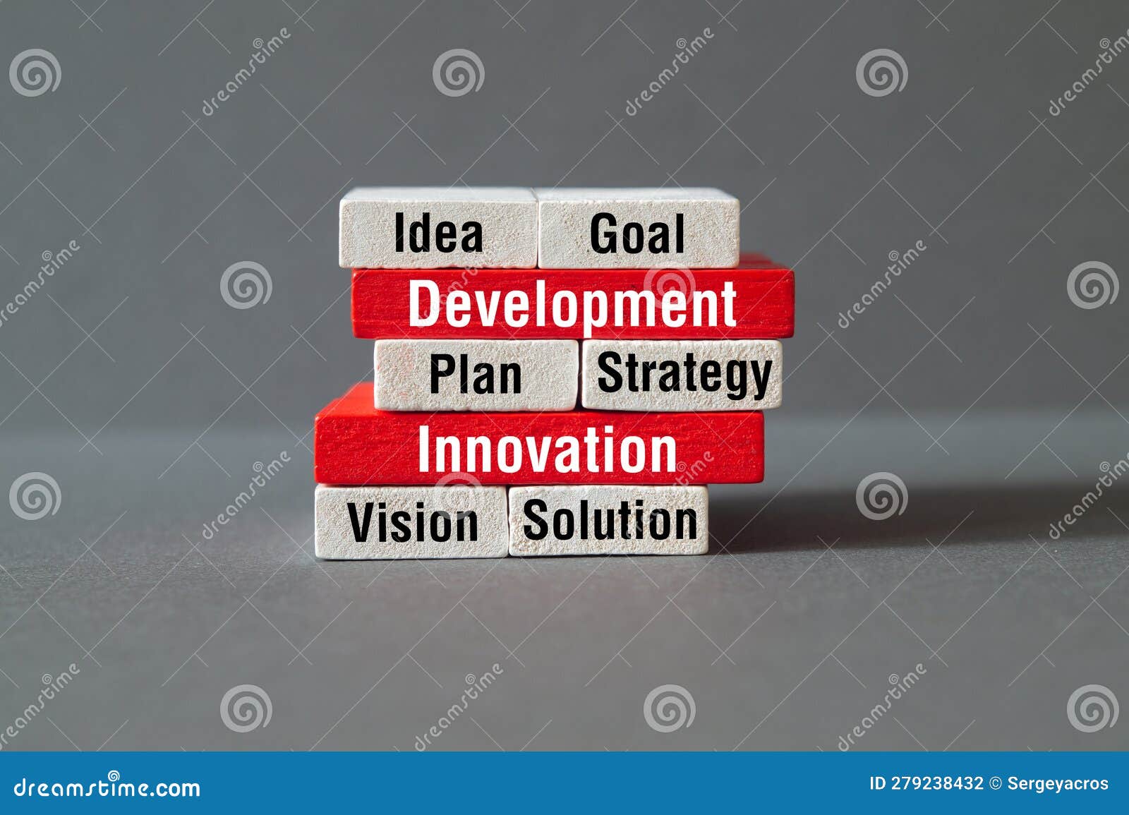 STRATEGY Concept on Building Blocks Stock Photo - Image of leadership ...