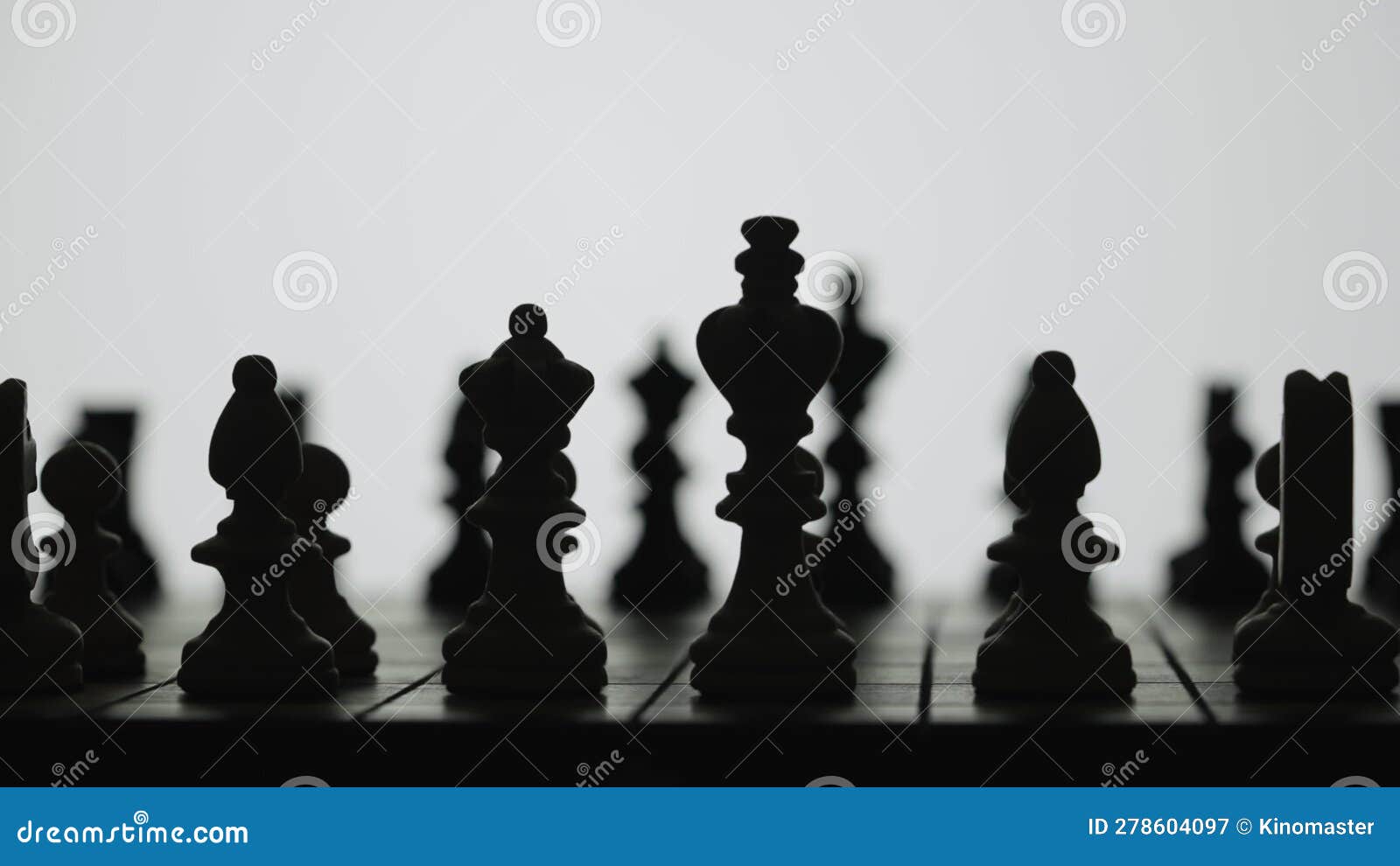 Strategy Concept of Chess Board Game. Rotation. Stock Video - Video of ...