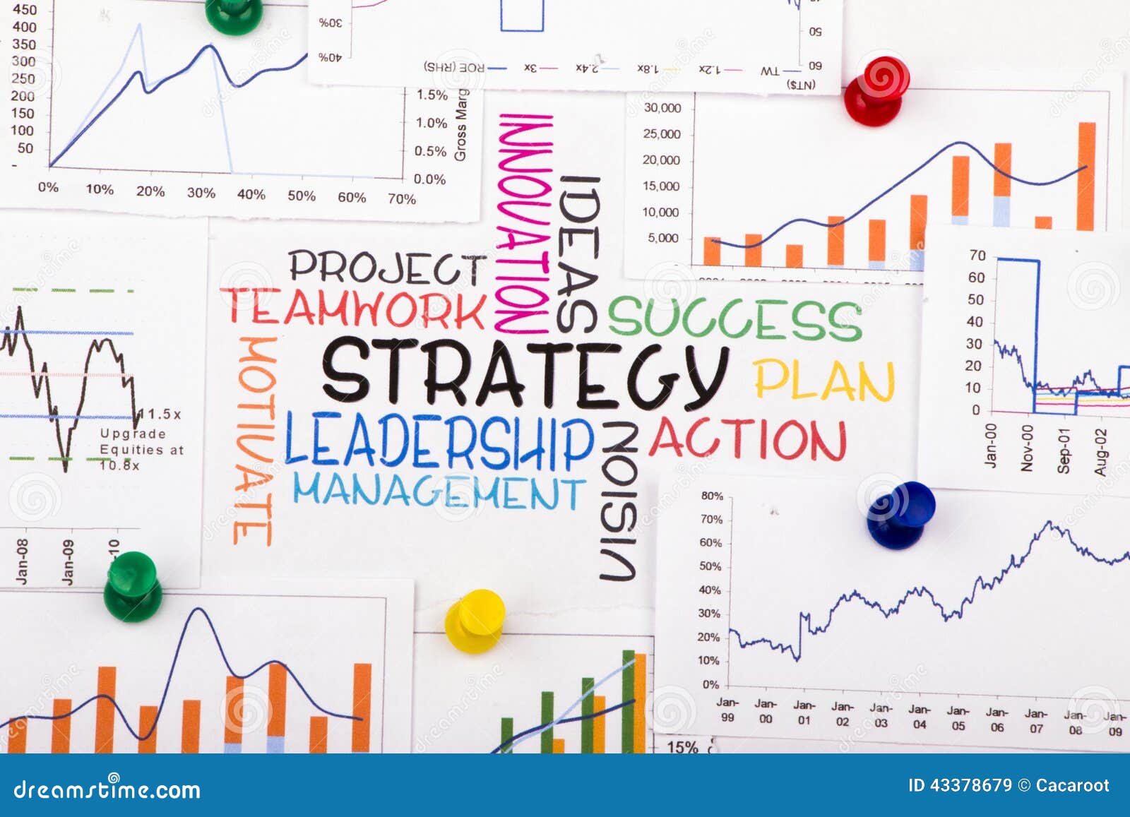 Strategy Concept with Financial Graph Stock Image - Image of ...