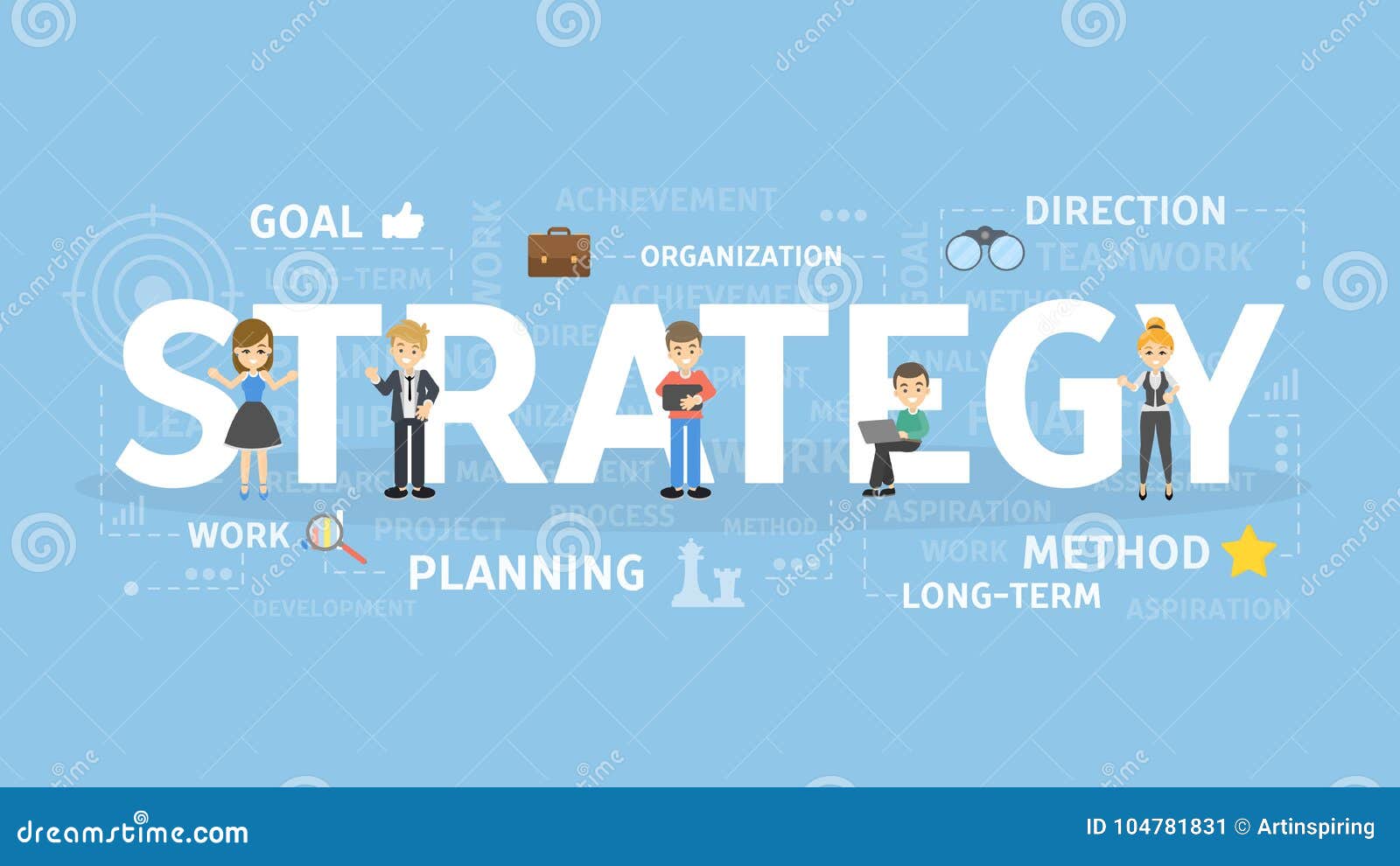 Strategy Concept Illustration. Stock Vector - Illustration of ...