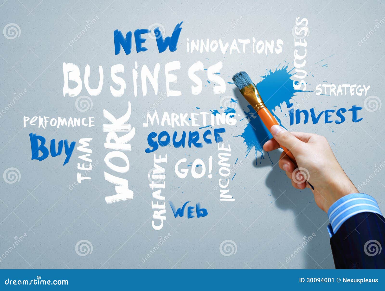 Group of Strategy Related Words Stock Image - Image of achieve ...