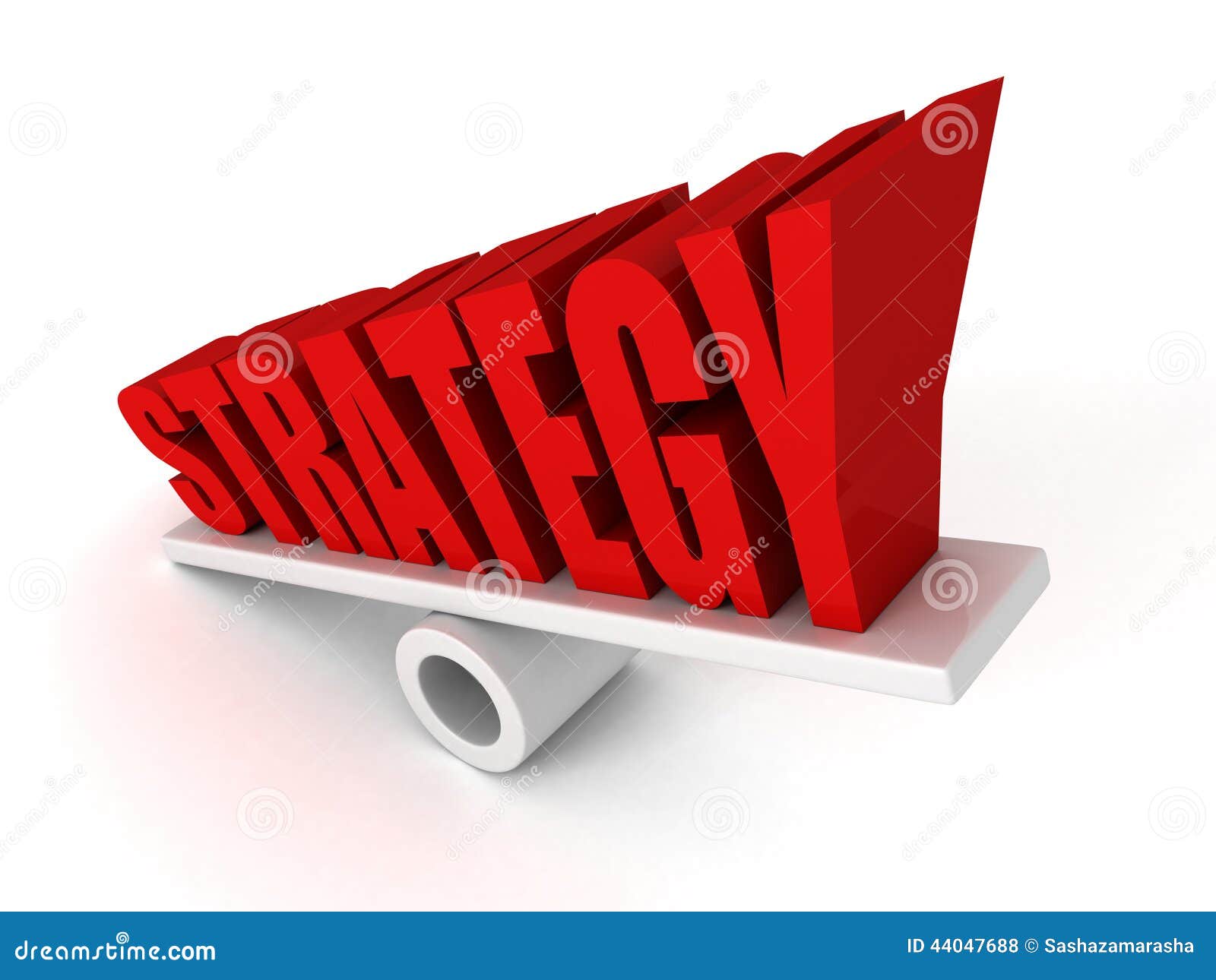 STRATEGY Concept Word Symbol on Balance Stock Illustration ...