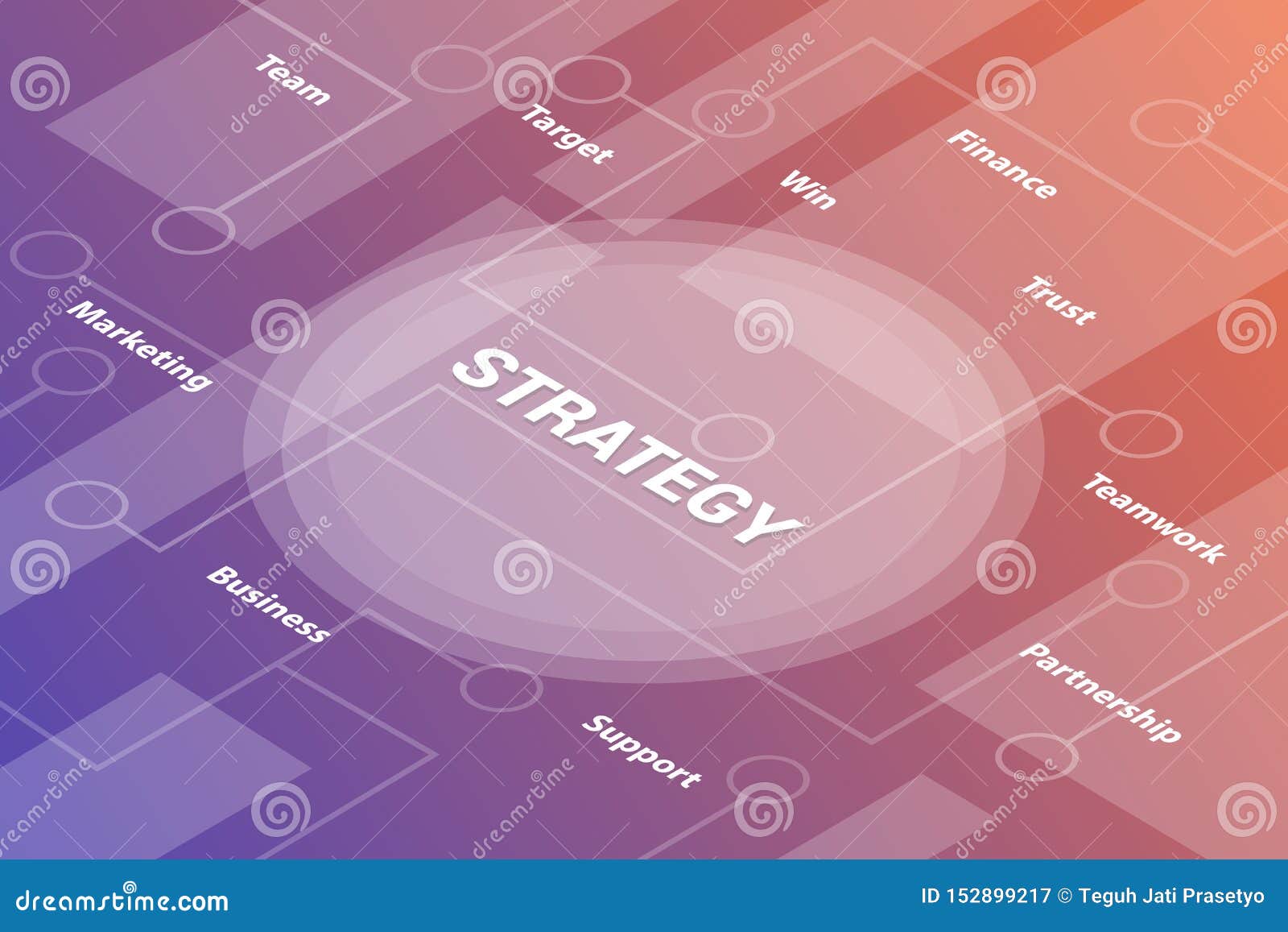 Strategy Concept Words Isometric 3d Word Text Concept with Some Related ...