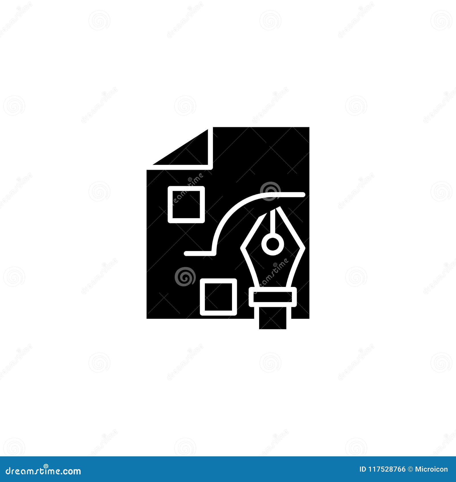 Strategy Development Black Icon Concept. Strategy Development Flat ...