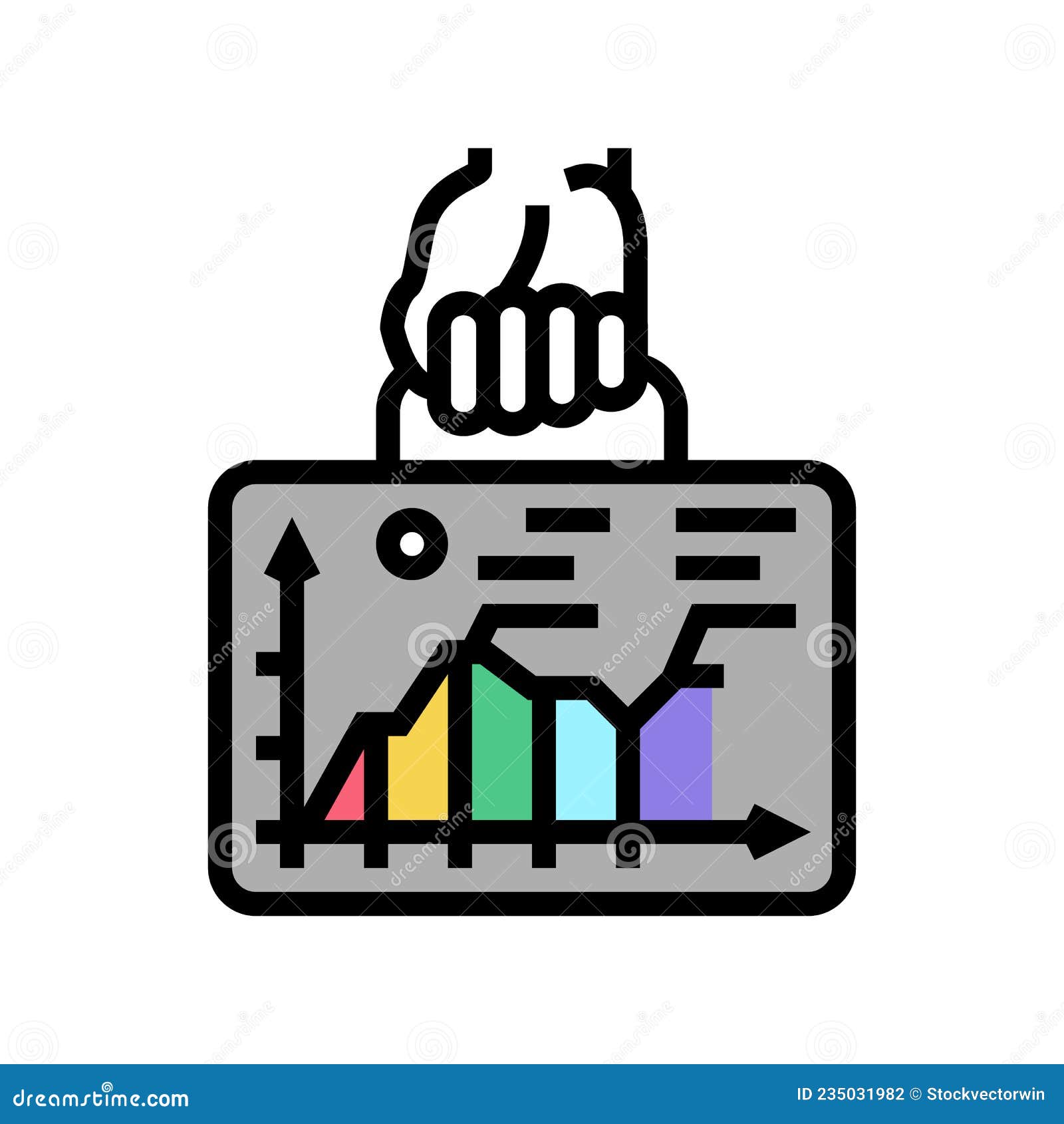 Strategy Development Color Icon Vector Illustration Stock Vector ...