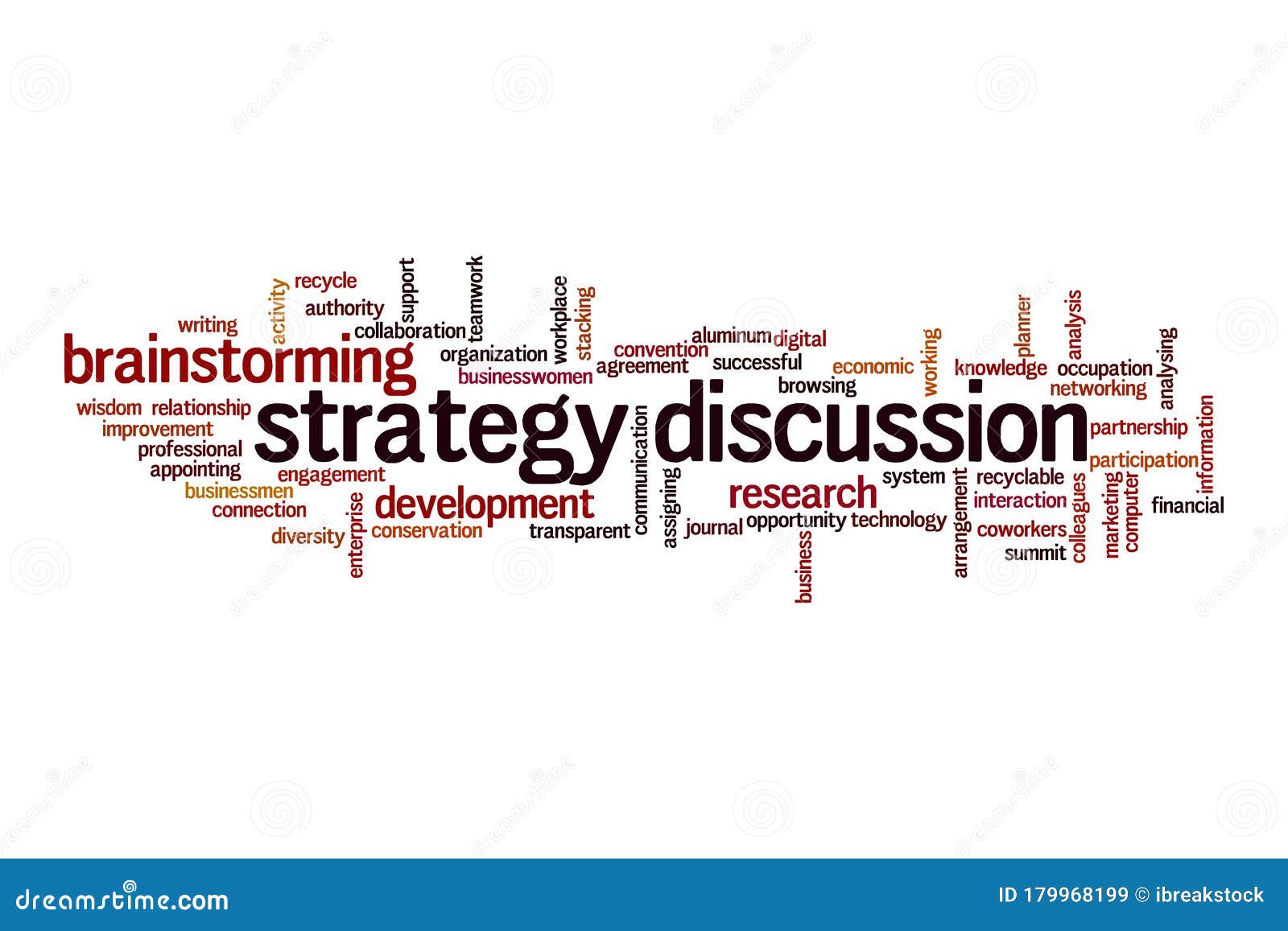 Strategy Discussion Word Cloud Concept Stock Illustration ...