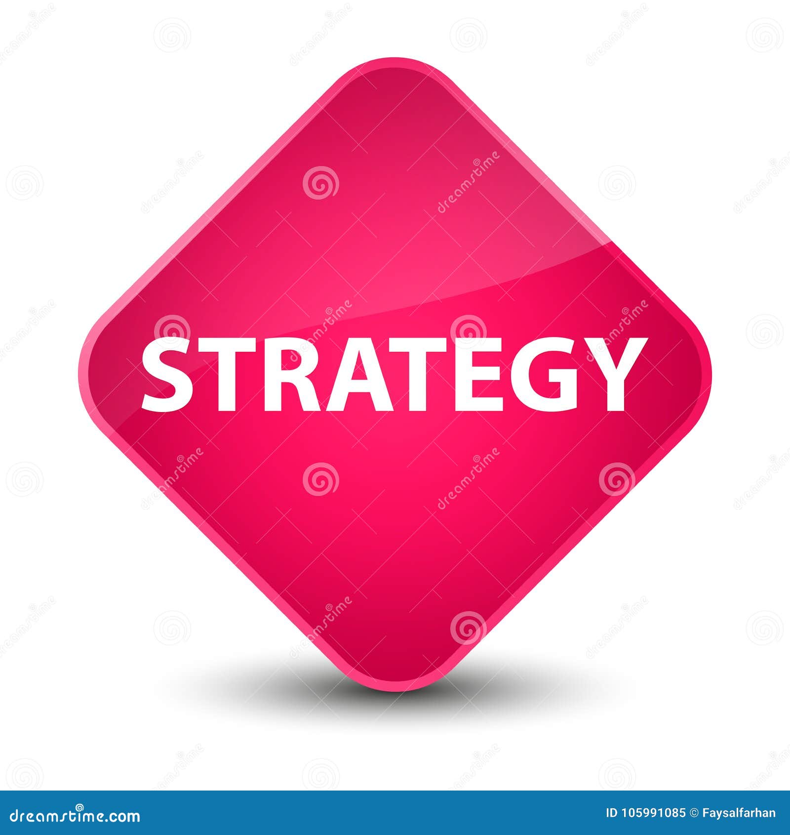 Strategy Elegant Pink Diamond Button Stock Illustration - Illustration ...