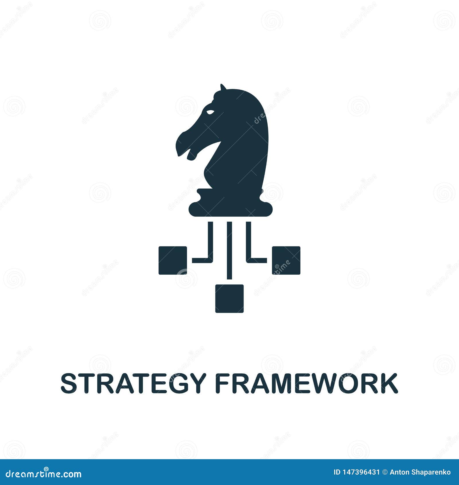 Strategy Framework Icon. Creative Element Design From Business Strategy ...