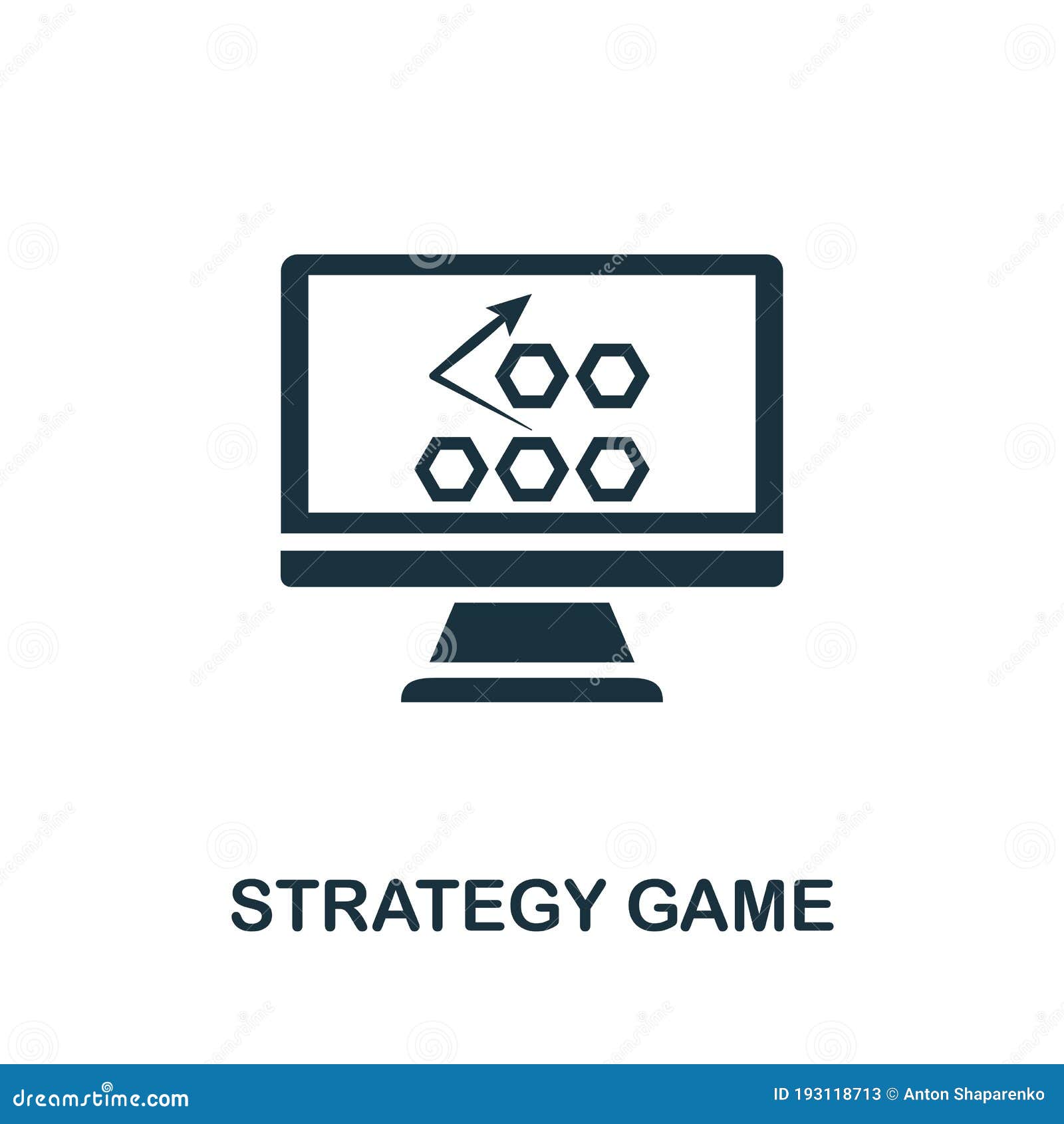 Strategy Game Icon. Simple Element from Game Development Collection ...