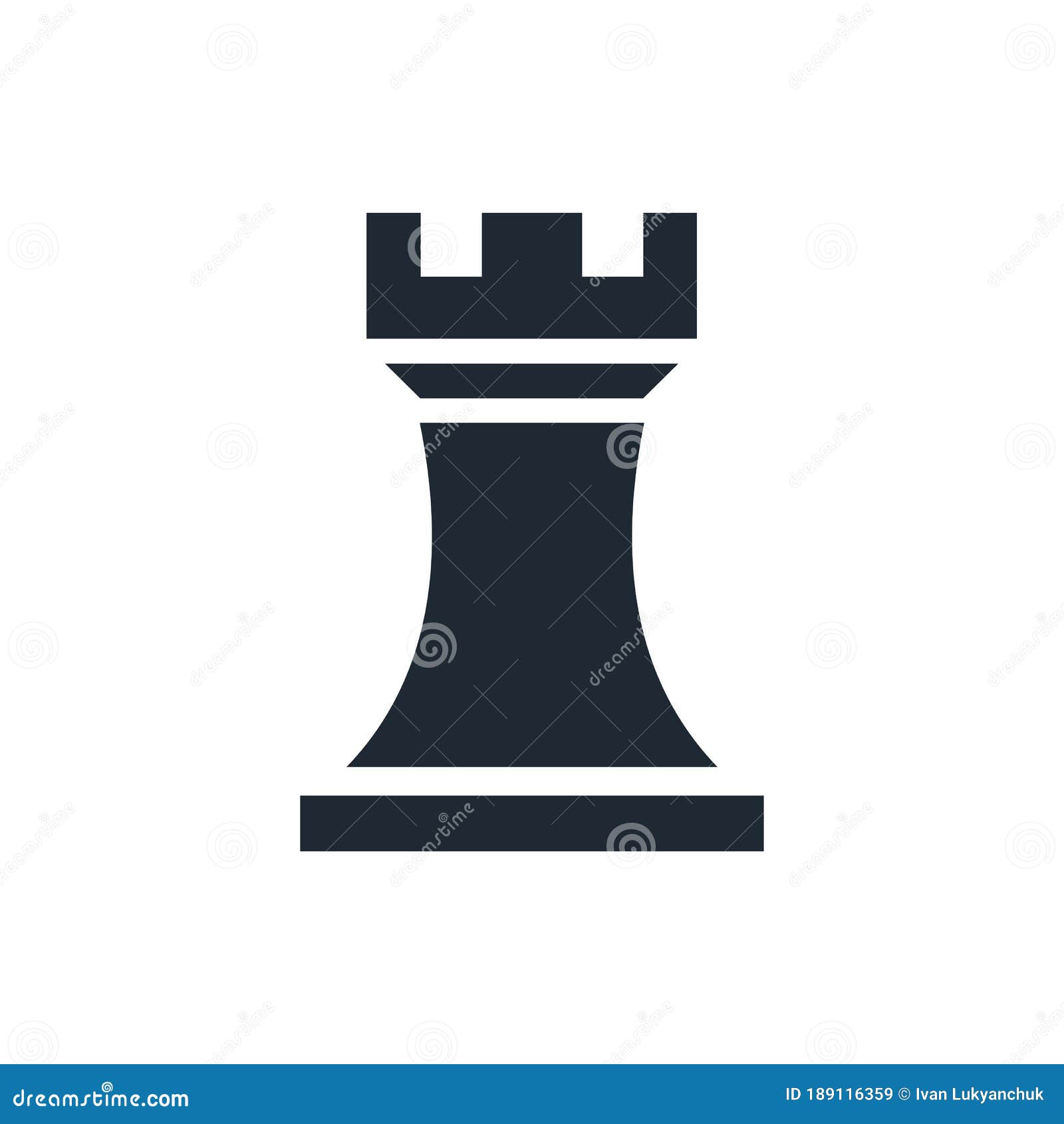 Strategy icon chess sign stock vector. Illustration of future - 189116359
