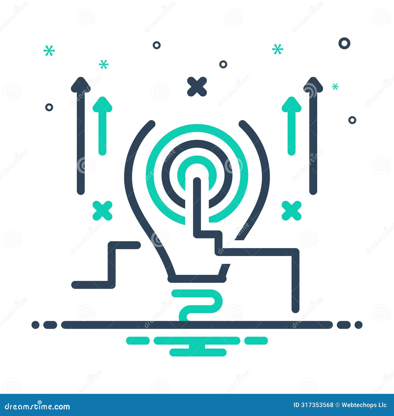 Mix Icon for Strategy, Strategic and Plan Stock Vector - Illustration ...