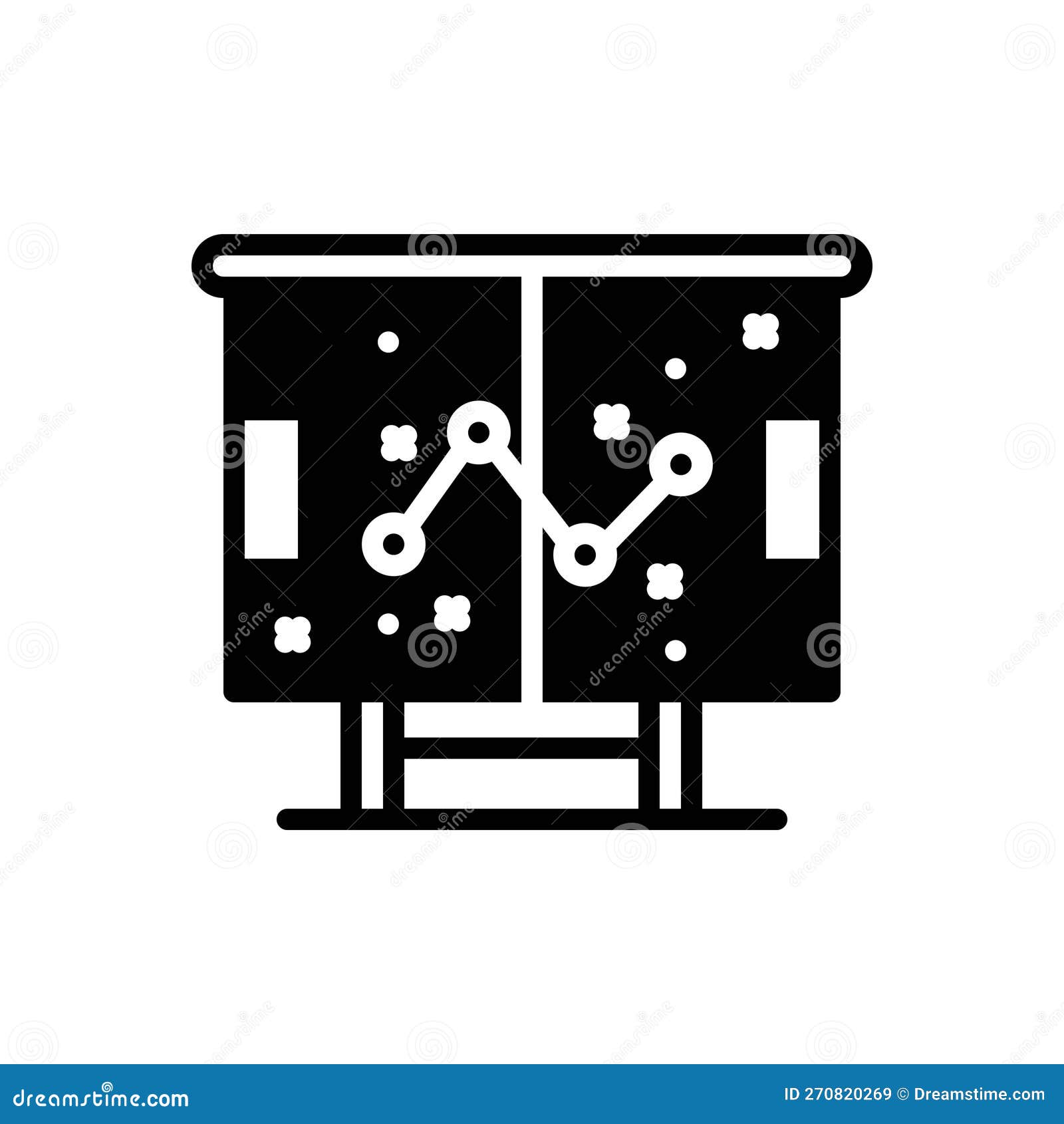 Black Solid Icon for Strategy, Master Plan and Schedule Stock Vector ...
