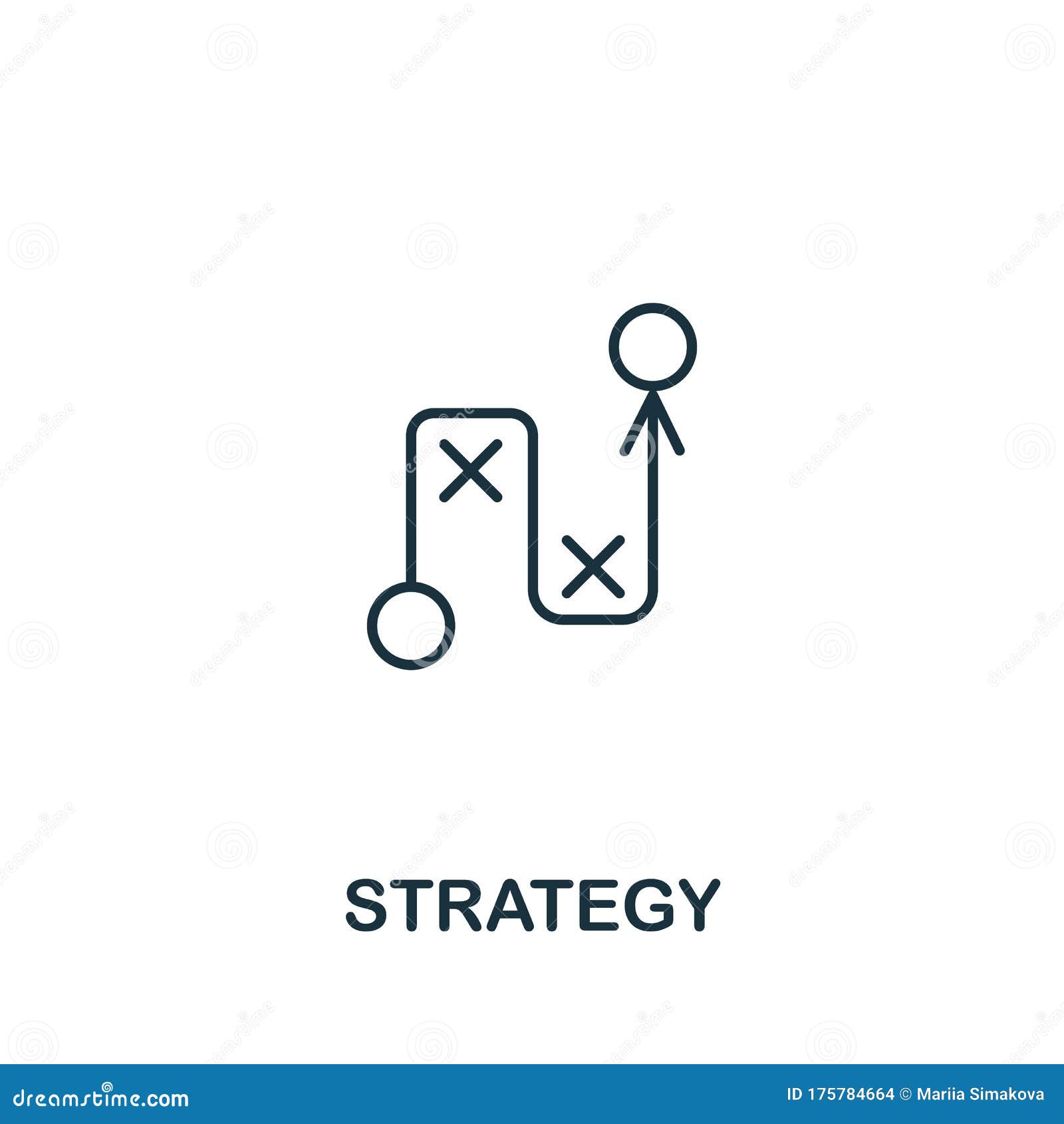 Strategy Icon from Teamwork Collection. Simple Line Element Strategy ...