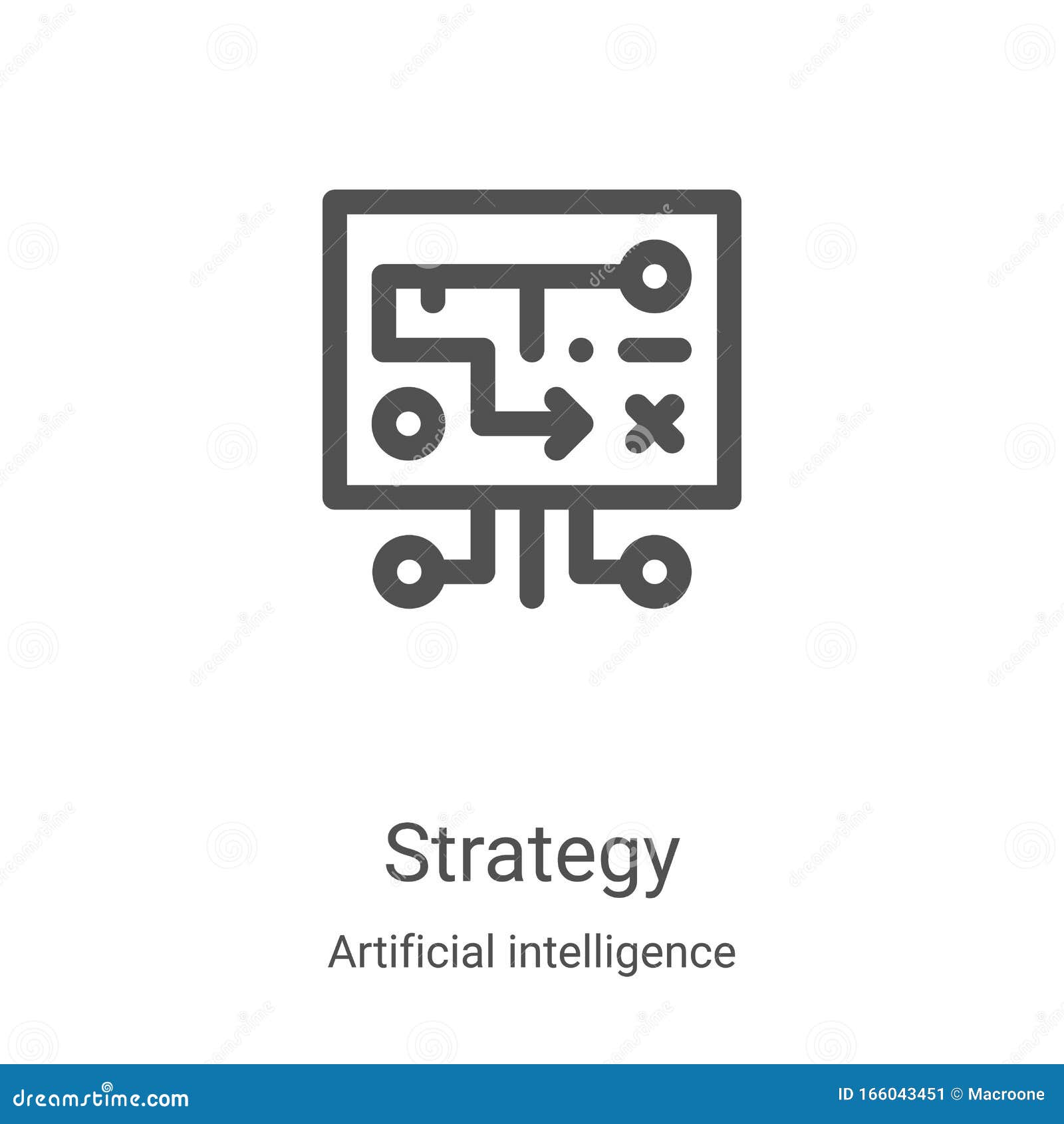 Strategy Icon Vector from Artificial Intelligence Collection. Thin Line ...