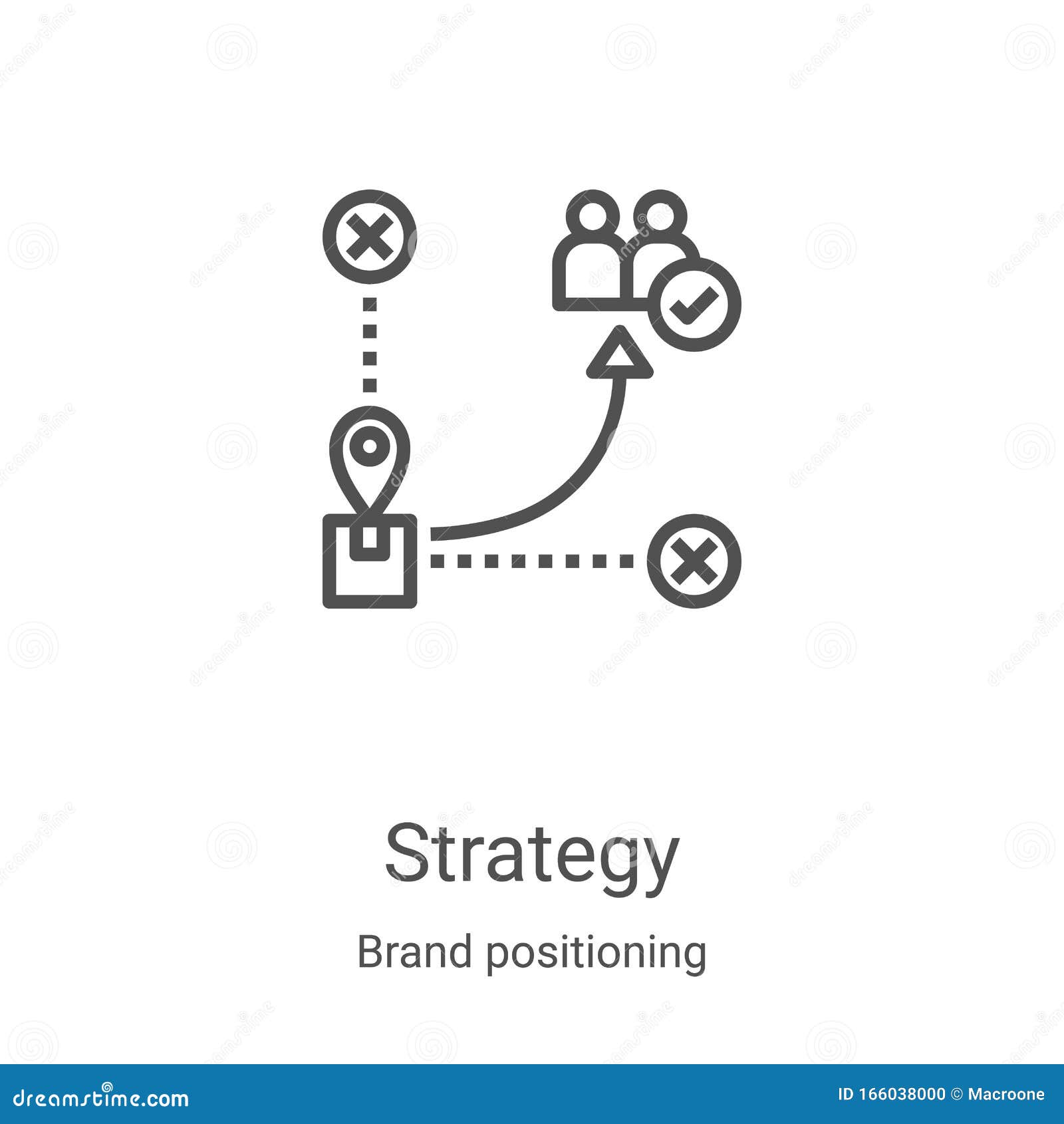 Brand Positioning Icon Vector From Brand Positioning Collection. Thin ...