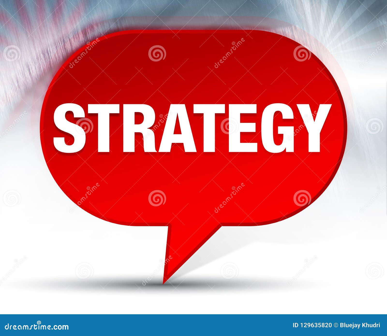 Strategy Red Bubble Background Stock Illustration - Illustration of ...