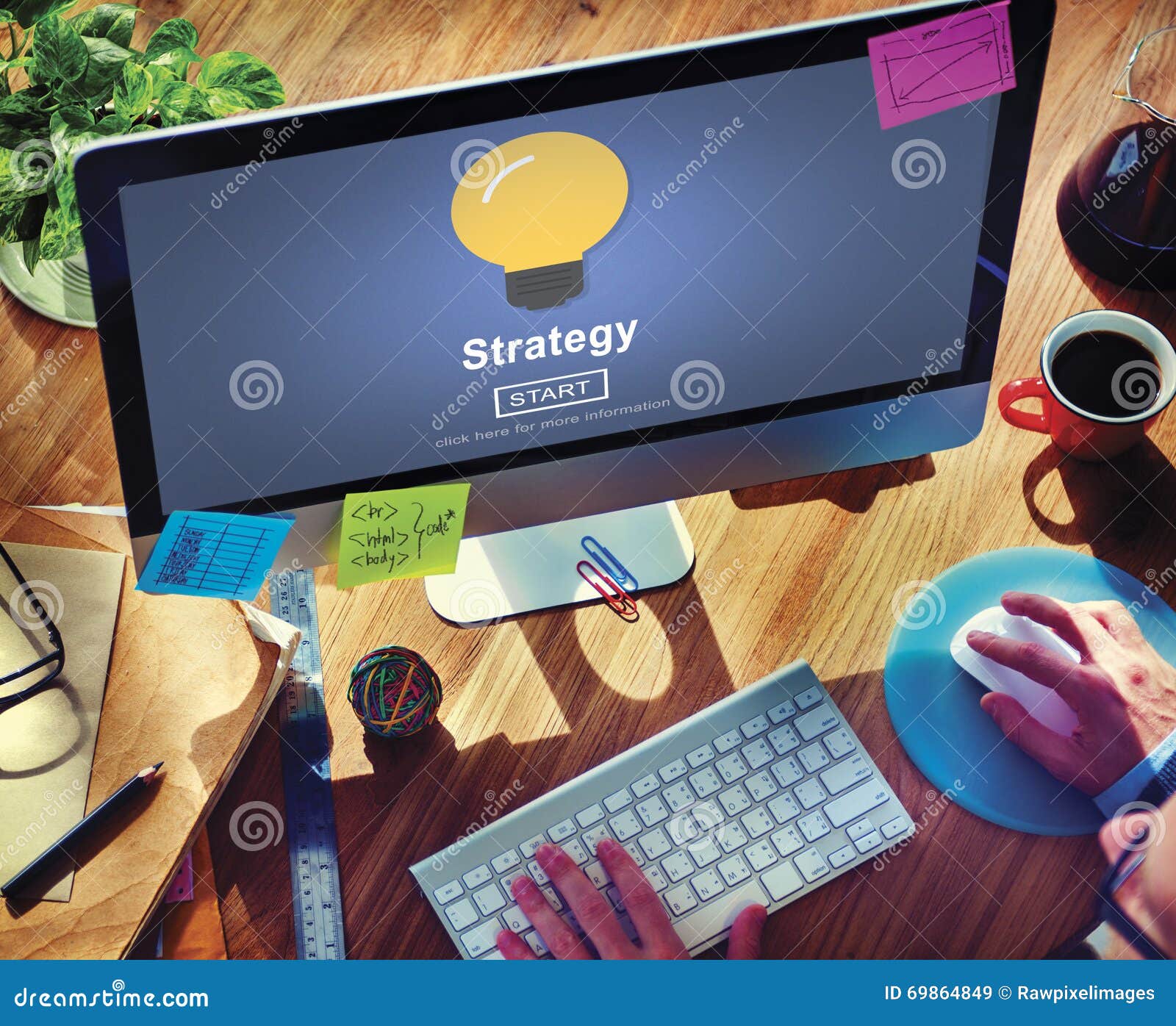 Strategy Light Bulb Icon Homepage Concept Stock Image - Image of modern ...